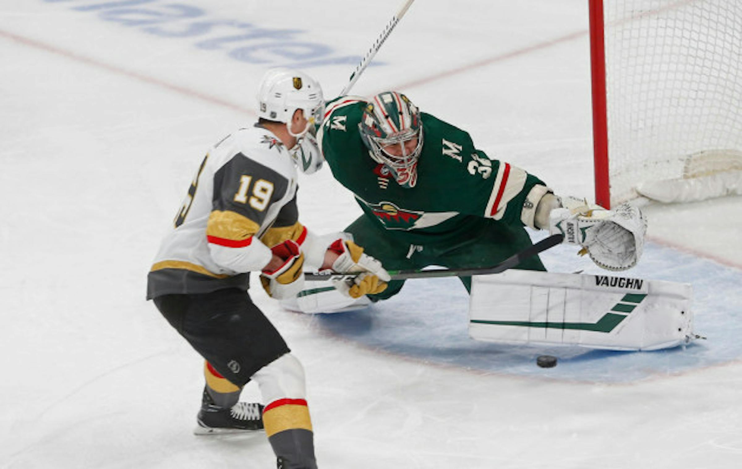Alex Stalock continues steady play in net to help Wild blank Golden Knights