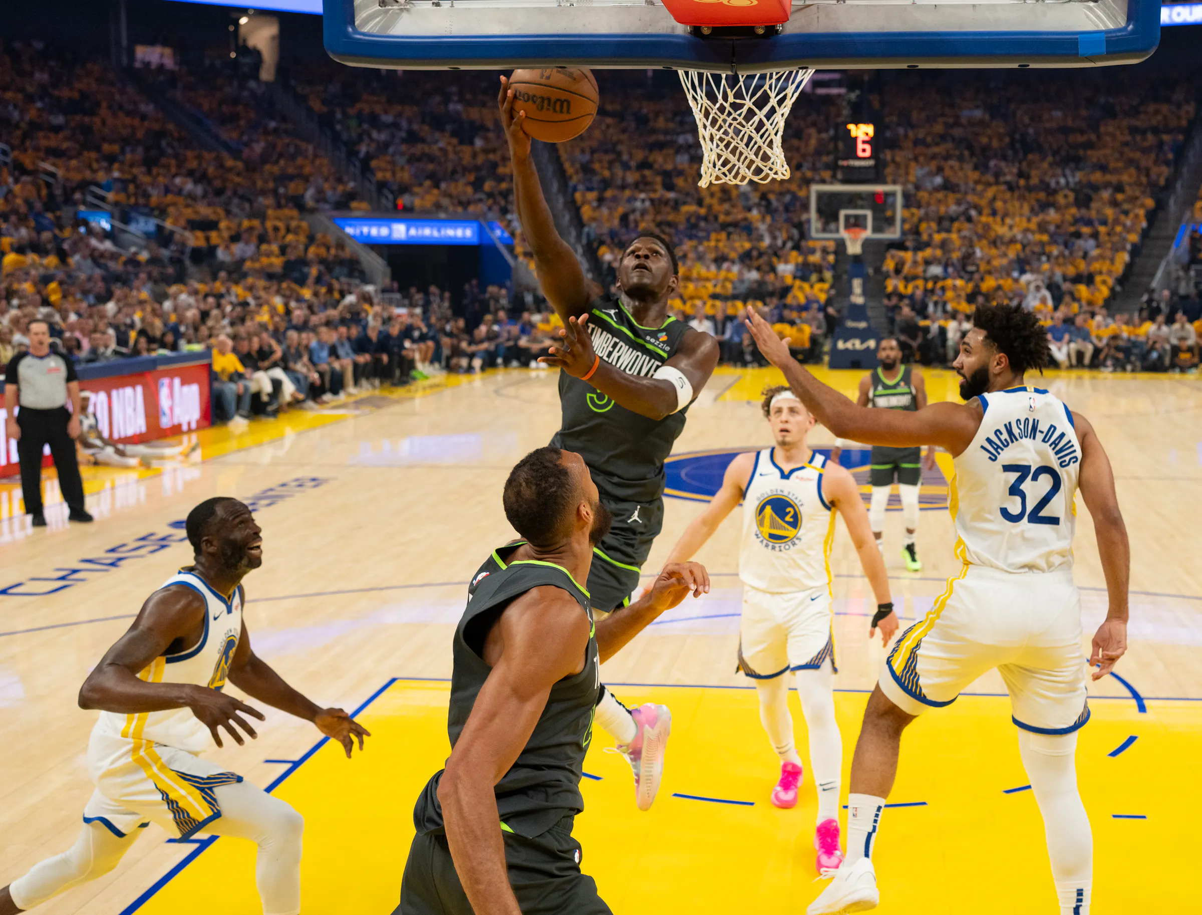 Edwards, Randle lead Timberwolves to 102-97 win over Warriors in Game 3