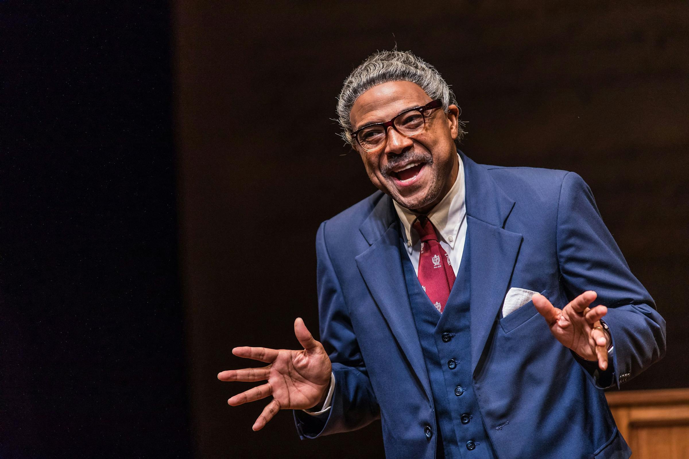 How does a play humanize an icon?