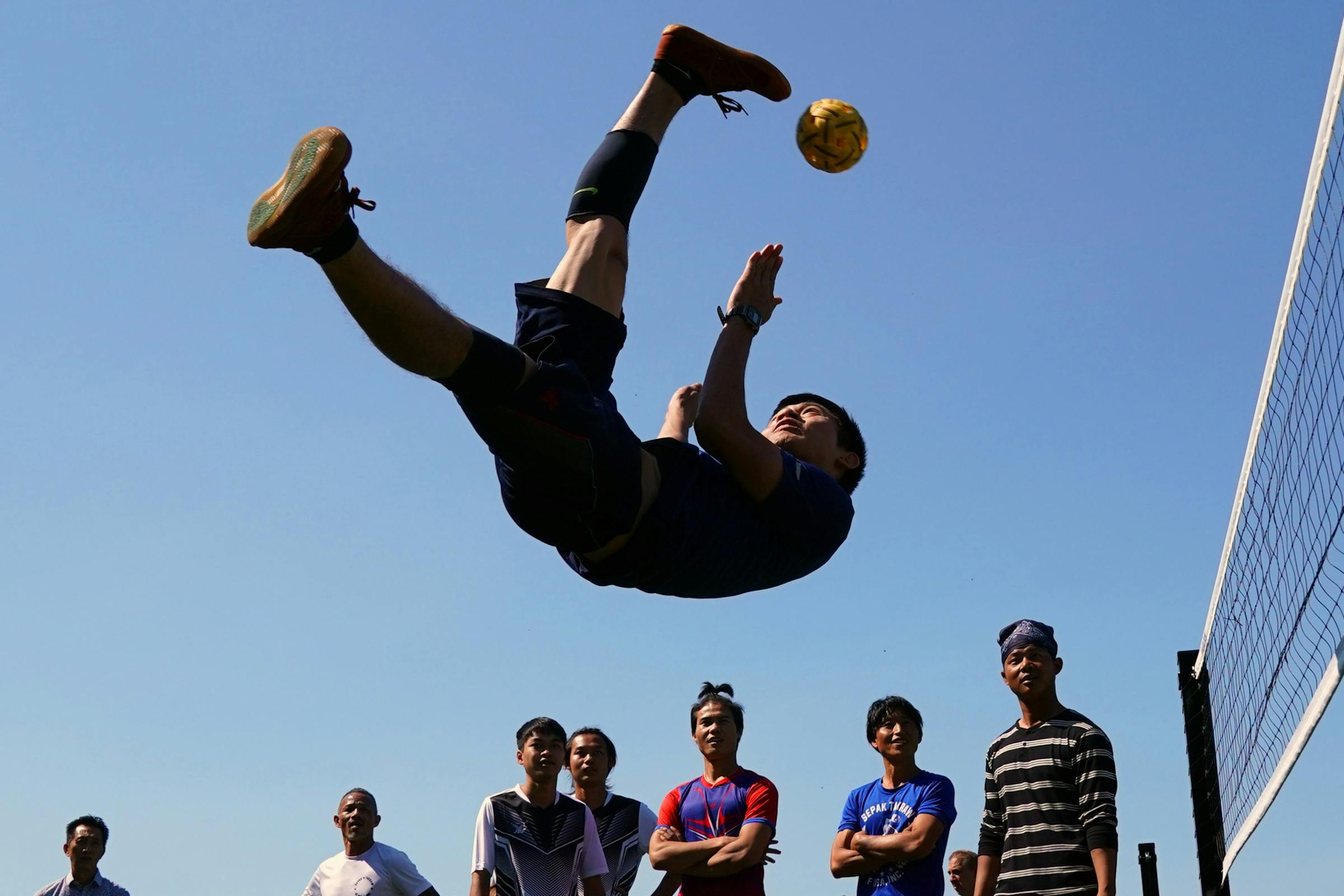 Sepak takraw – 'kick volleyball' – courts open in St. Paul