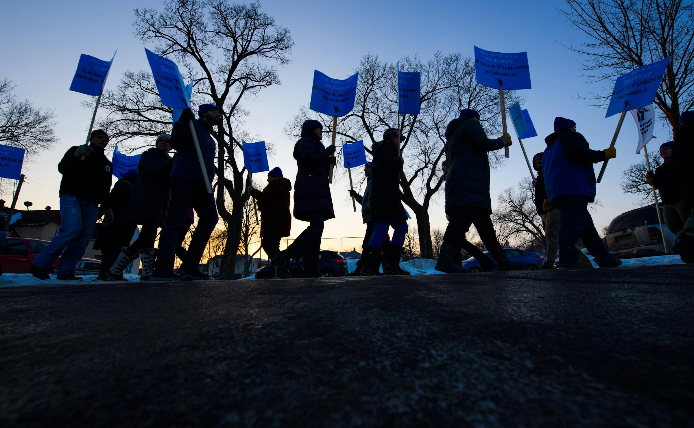 Minneapolis school employee unions call for settled contracts