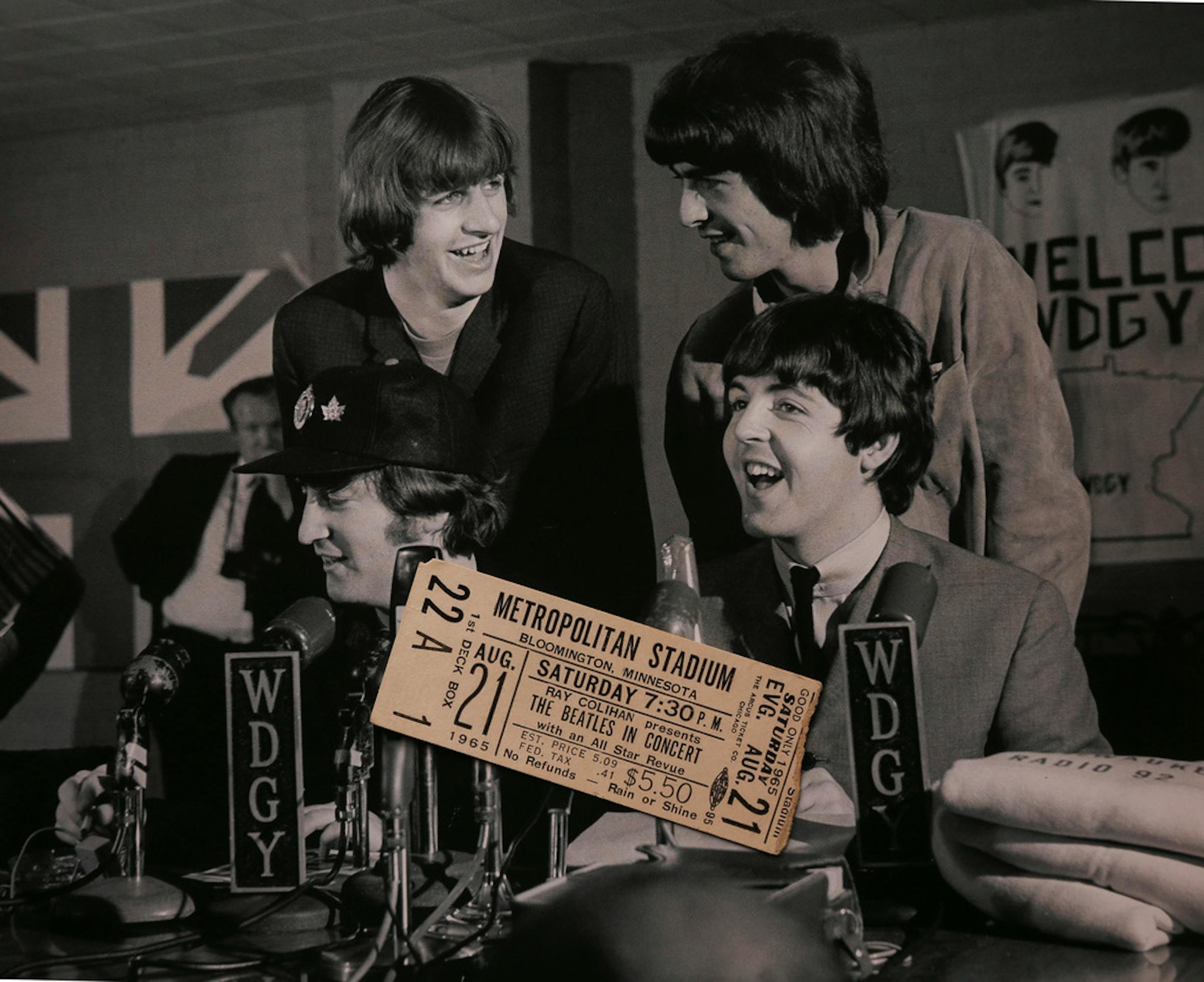 Fans paid up to $5.50 to see the Beatles in 1965 in Twin Cities