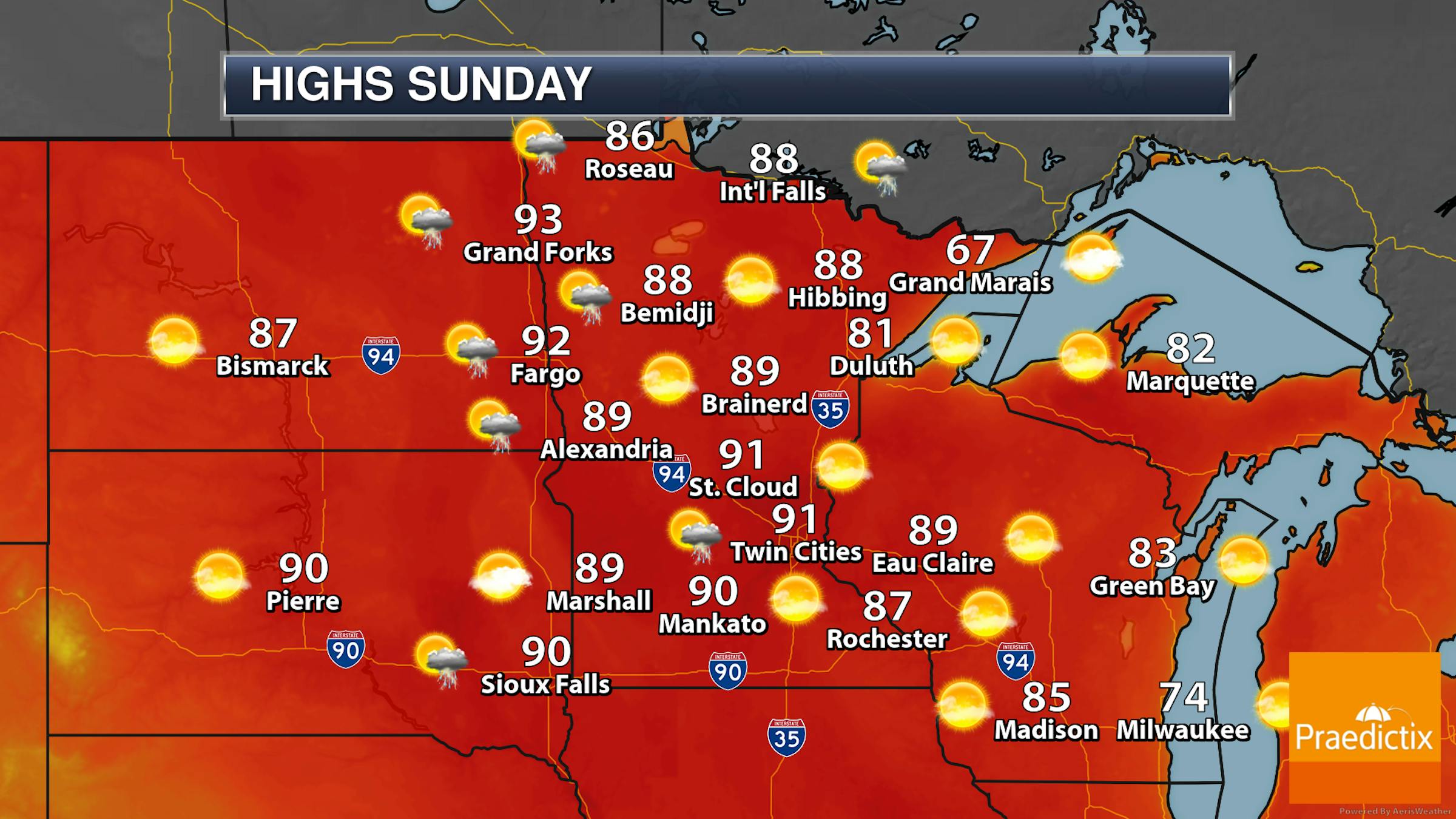 Heat Continues Through Monday
