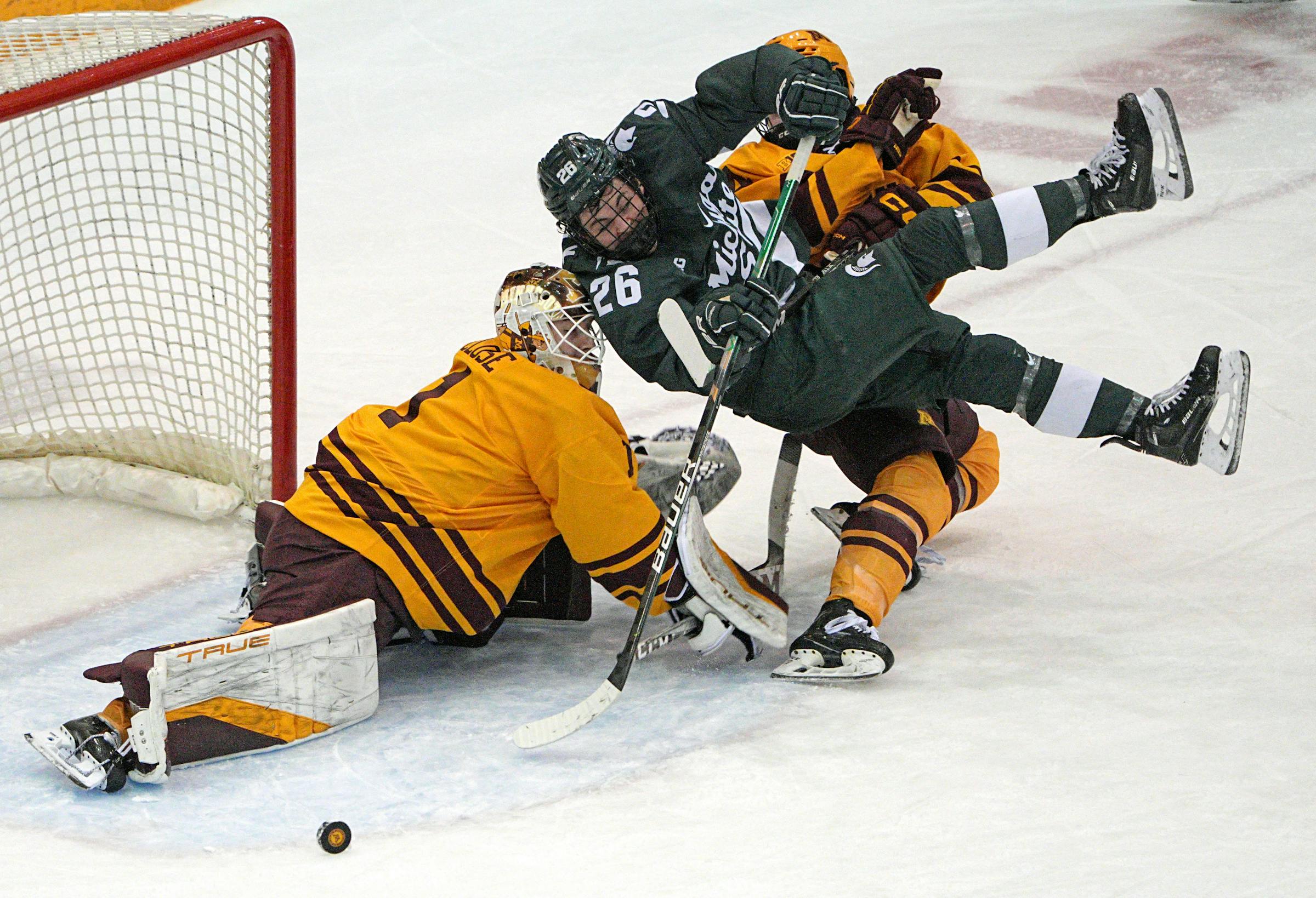 Gophers-Michigan State men's hockey preview: Minnesota 4-0 vs. Spartans ...