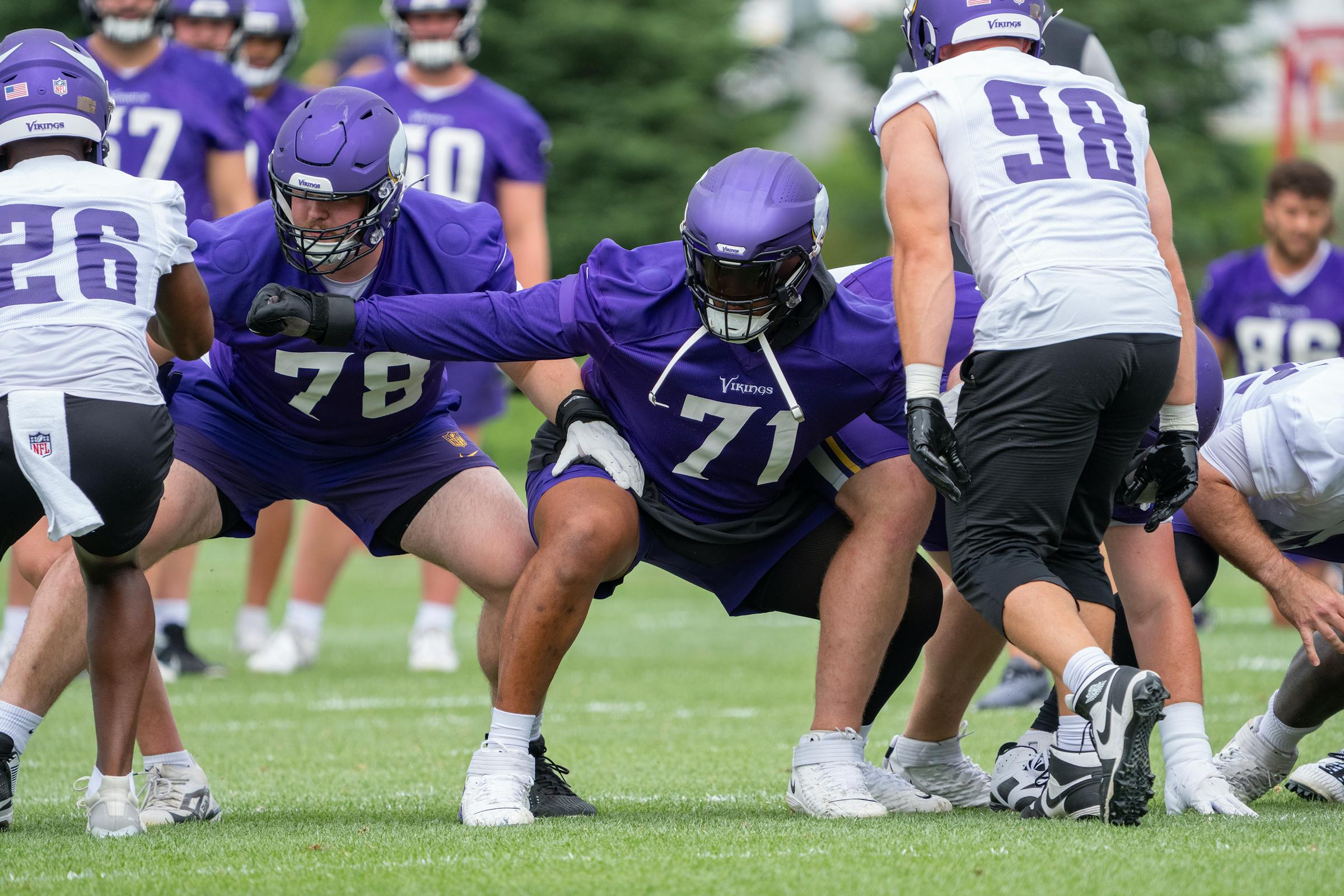 Minnesota Vikings' Christian Darrisaw says knee injury feels good