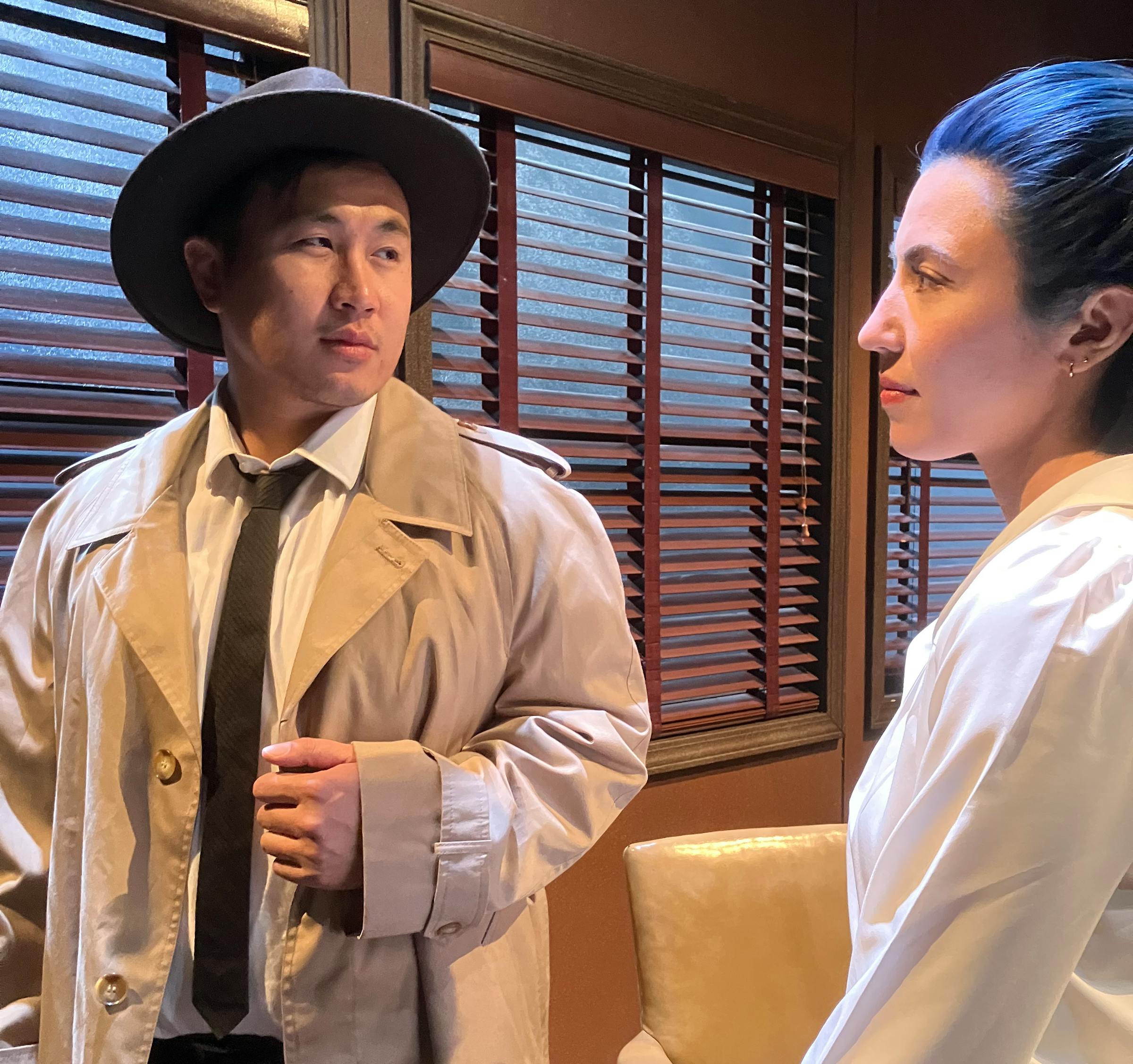 Tough talk and Venetian blinds: Film noir meets theater in 'Fire in the ...