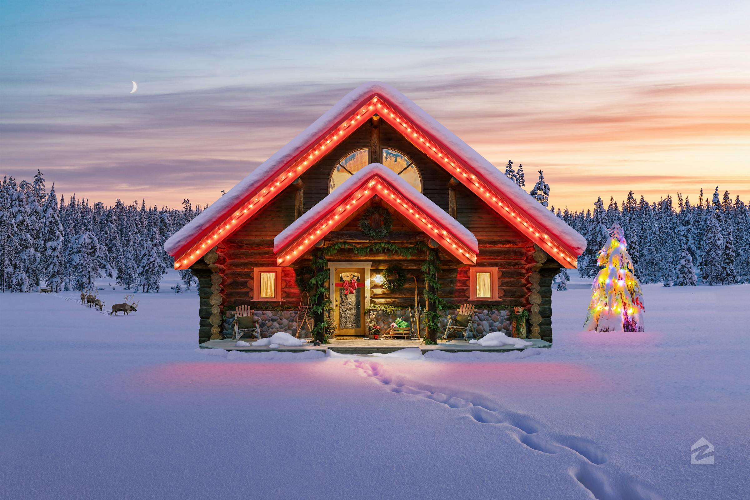 Zillow offers a peek inside Santa's North Pole cabin, worth $1.18 million