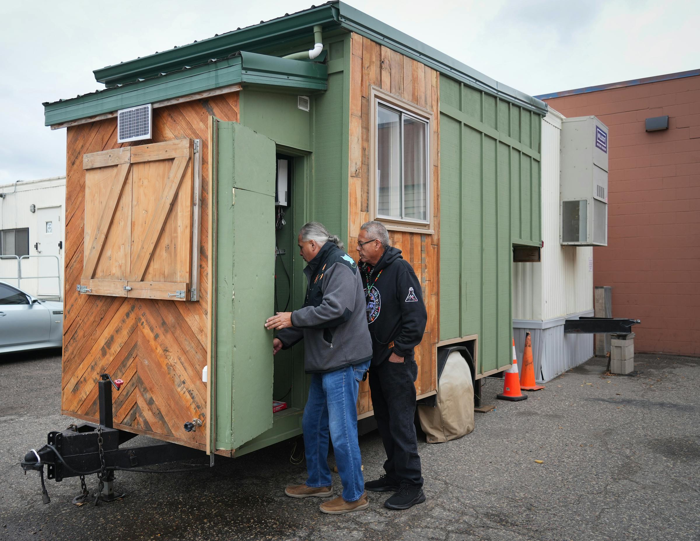 Spurred by friend's death, man builds tiny home for Native Americans