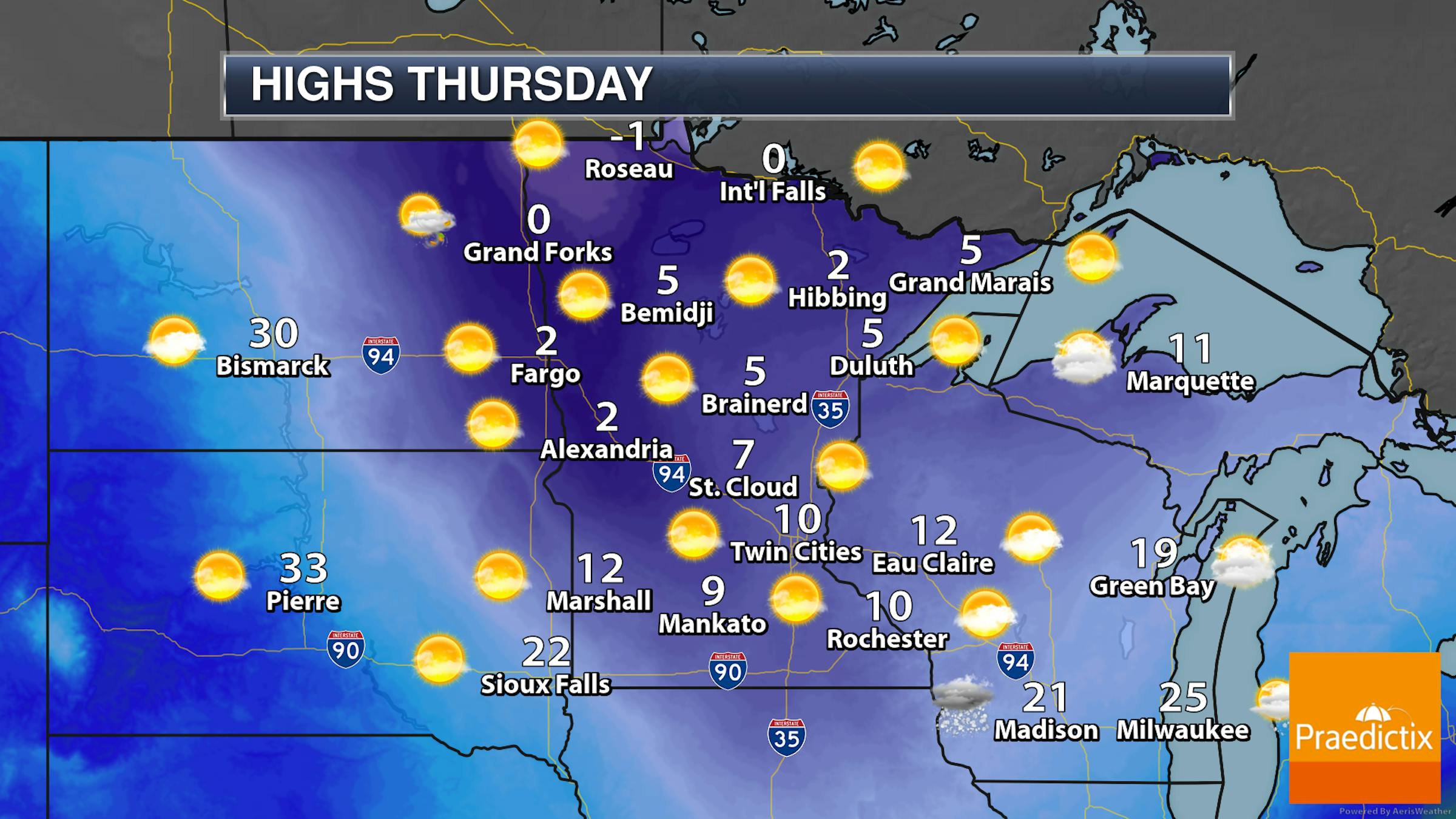 Cold Thursday - Warmer Weather Awaits For The Weekend