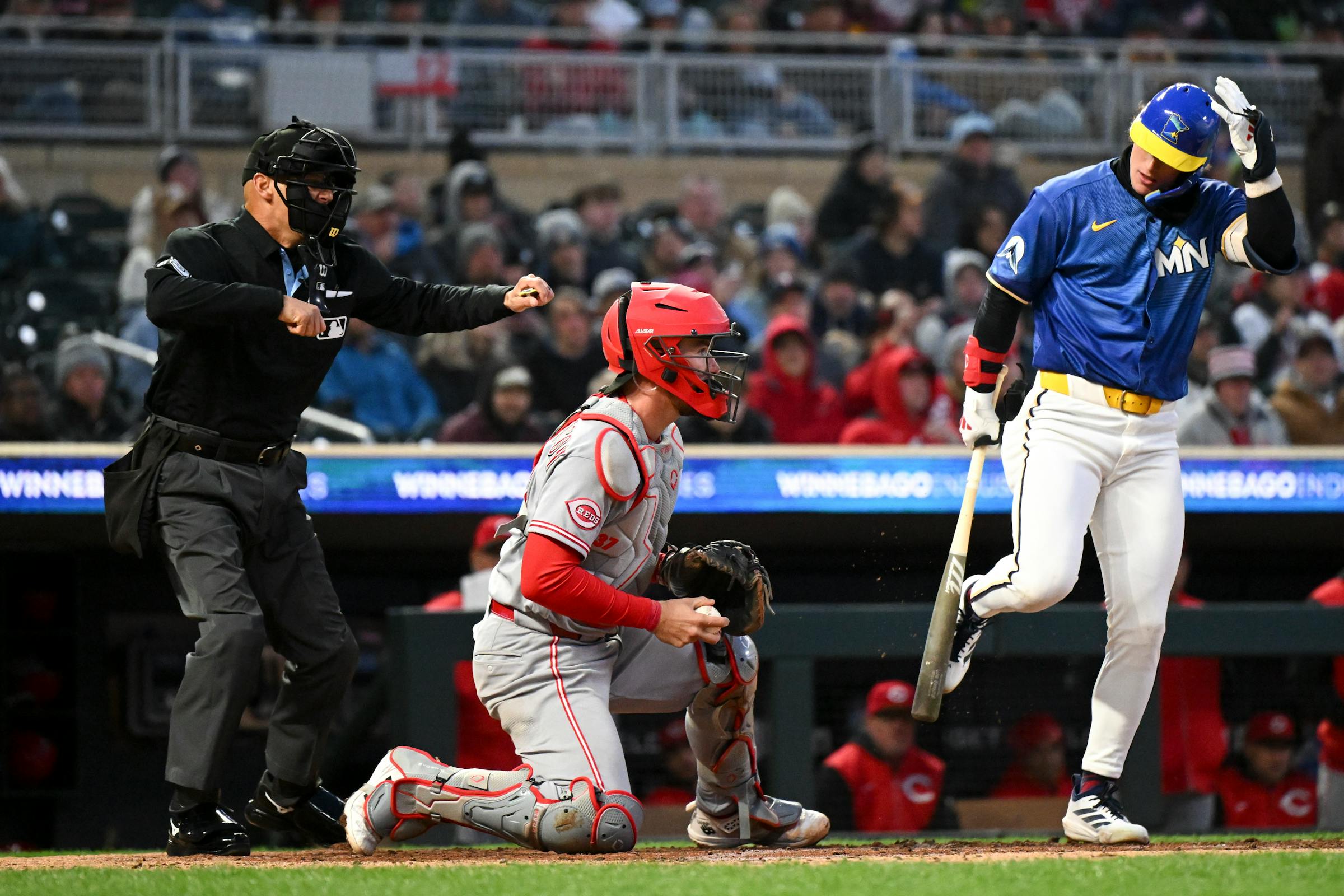 Luke Keaschall has rough game offensively in Minnesota Twins’ loss to Reds