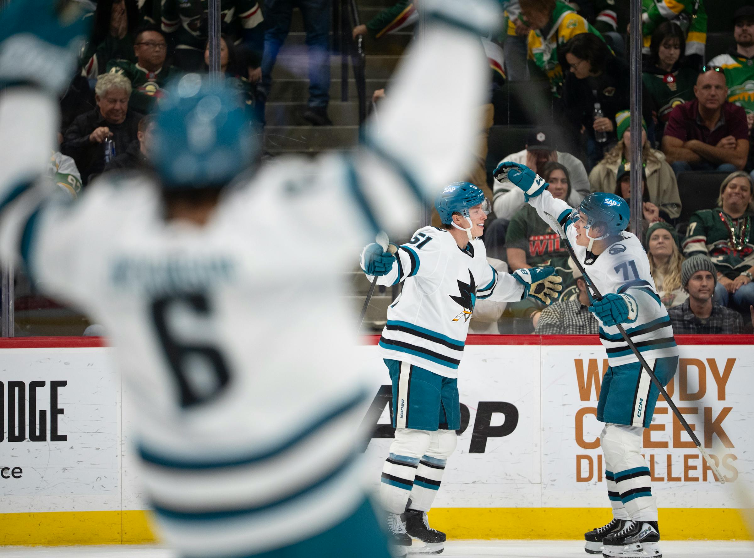 Wild offense sputters in an overtime loss to upstart Sharks