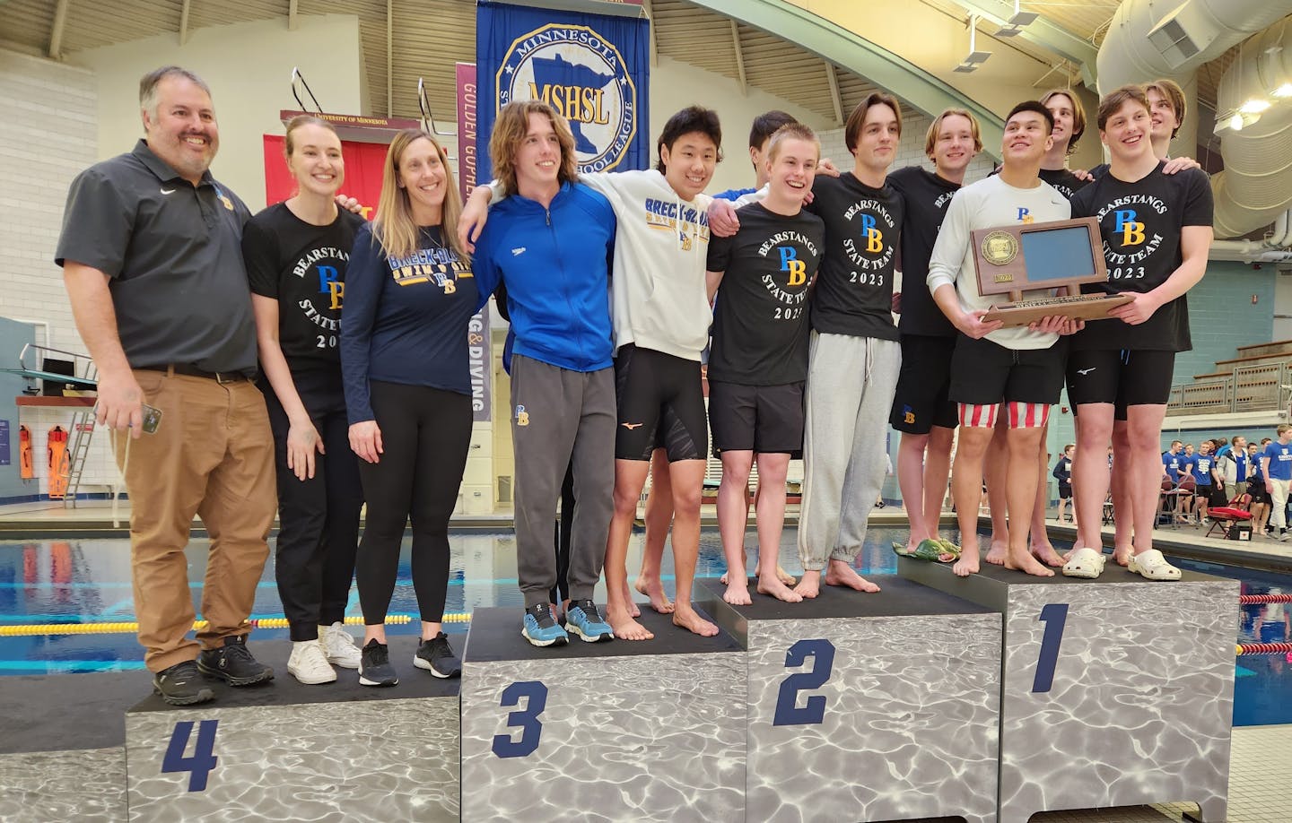 Breck/Blake ties record with seventh consecutive Class 1A boys swimming ...