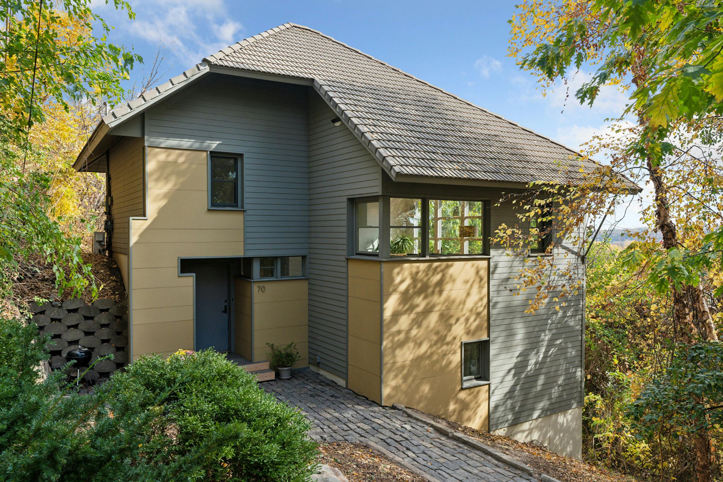 View-rich Summit Hill house built along 77-step stairway lists for ...