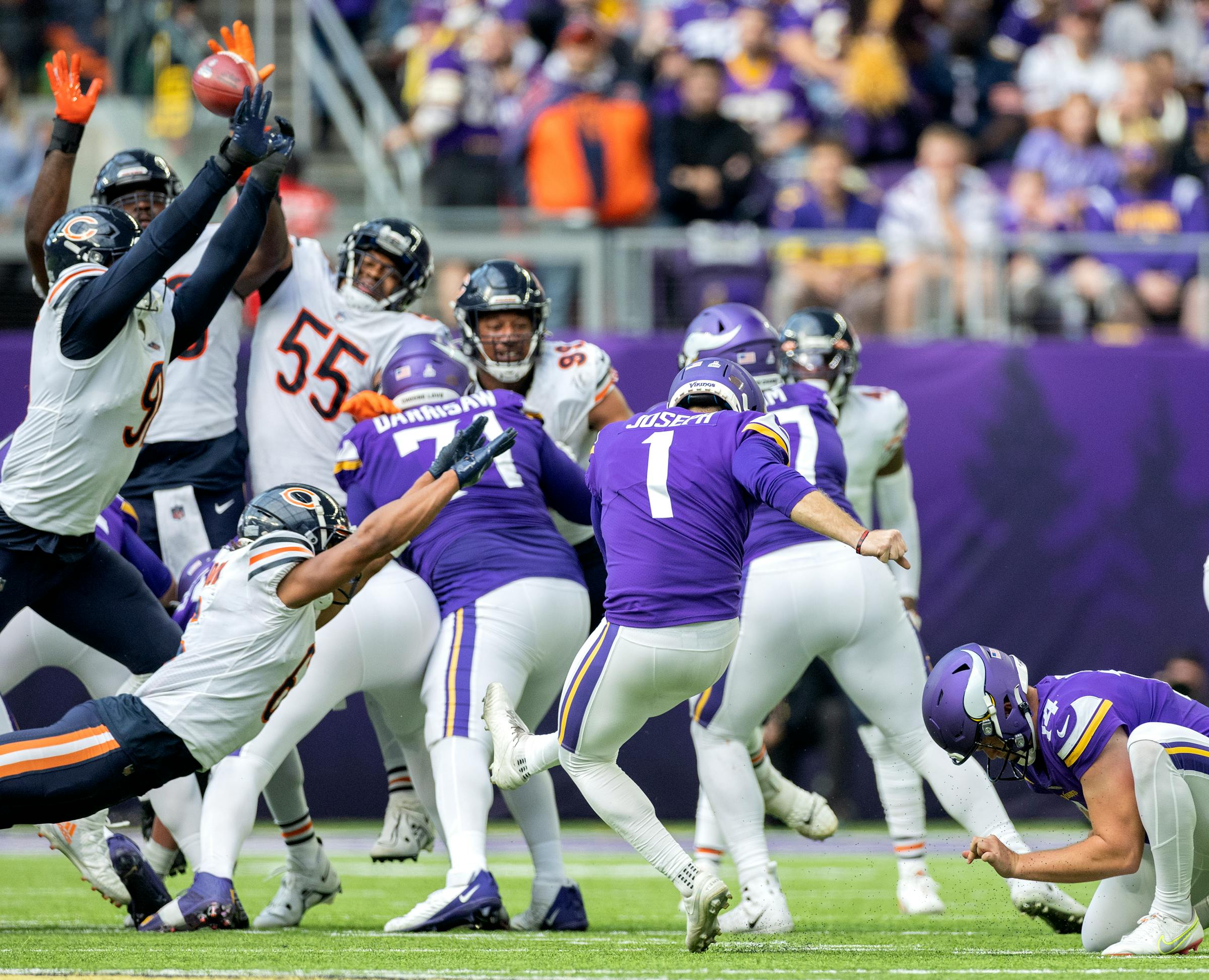 Greg Joseph still has coach's support despite Vikings leading league in ...