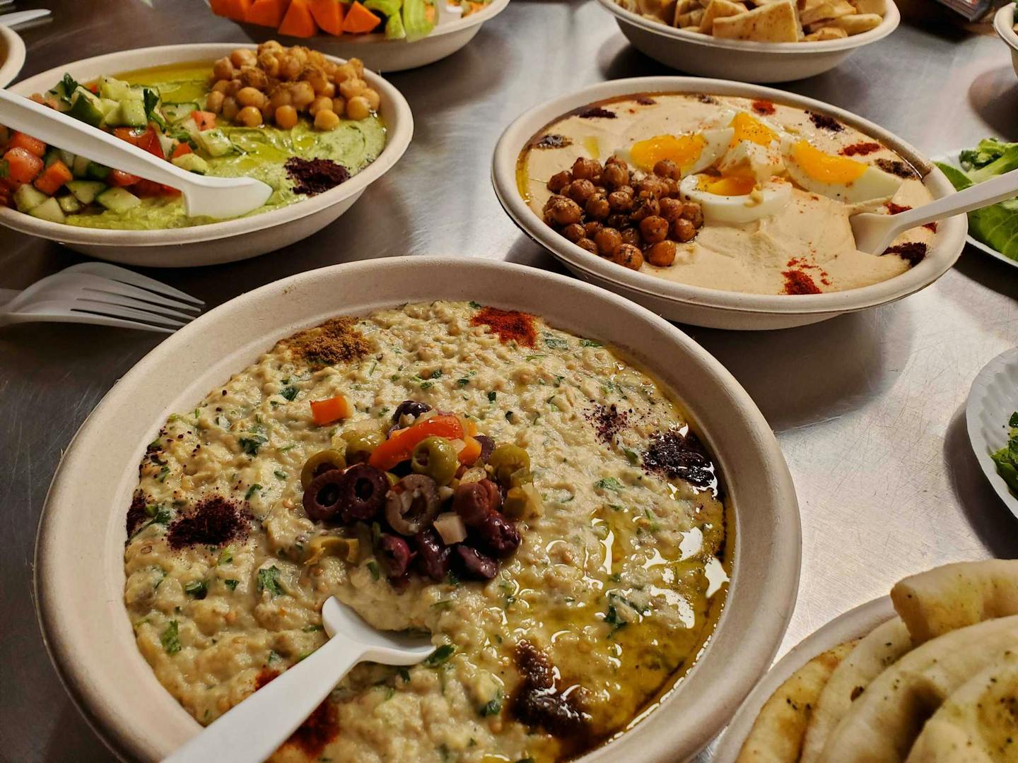 Burgers, biscuits and more: Peek inside the new Potluck food hall at ...