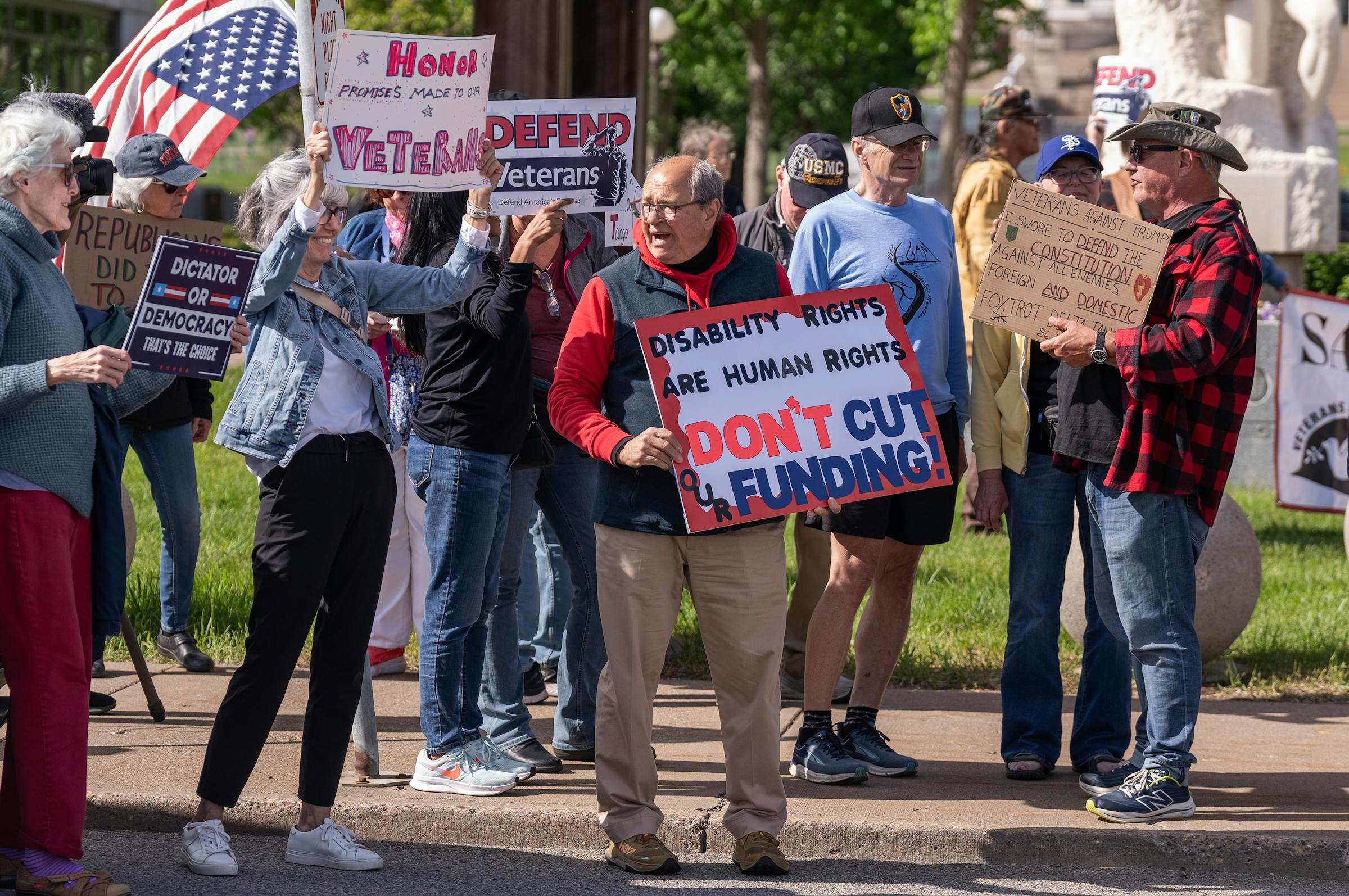 MN Vietnam protesters rally against Trump's actions, including to VA cuts