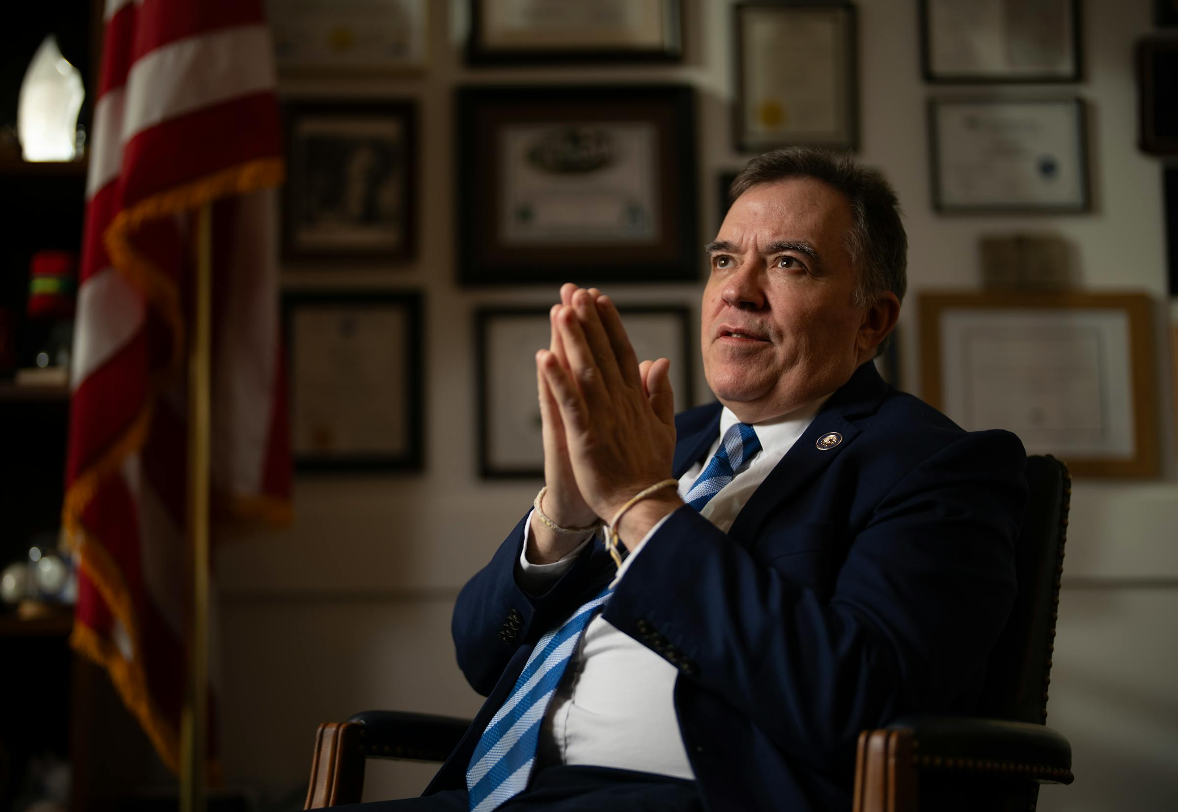 Still recovering from assassination attempt, Sen. John Hoffman prepares ...