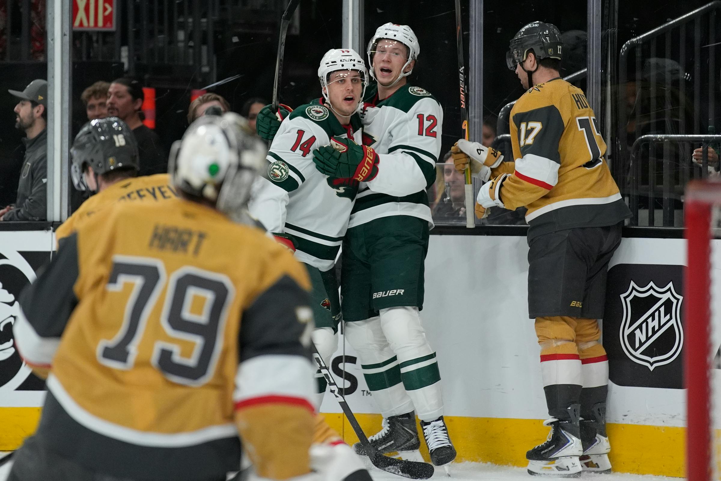 It's a runaway victory for the Wild in Las Vegas