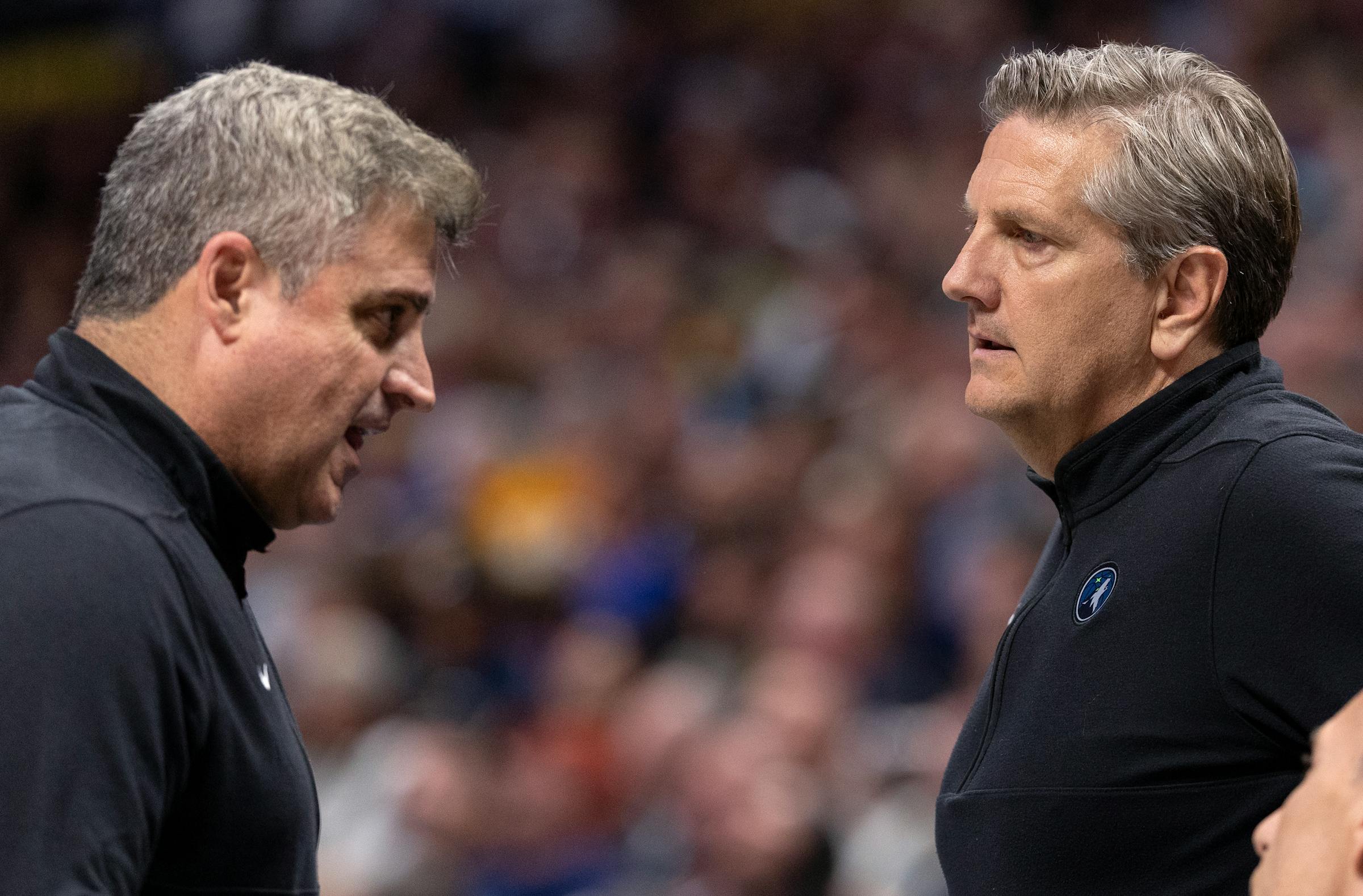 Timberwolves coach Chris Finch is playing in pain