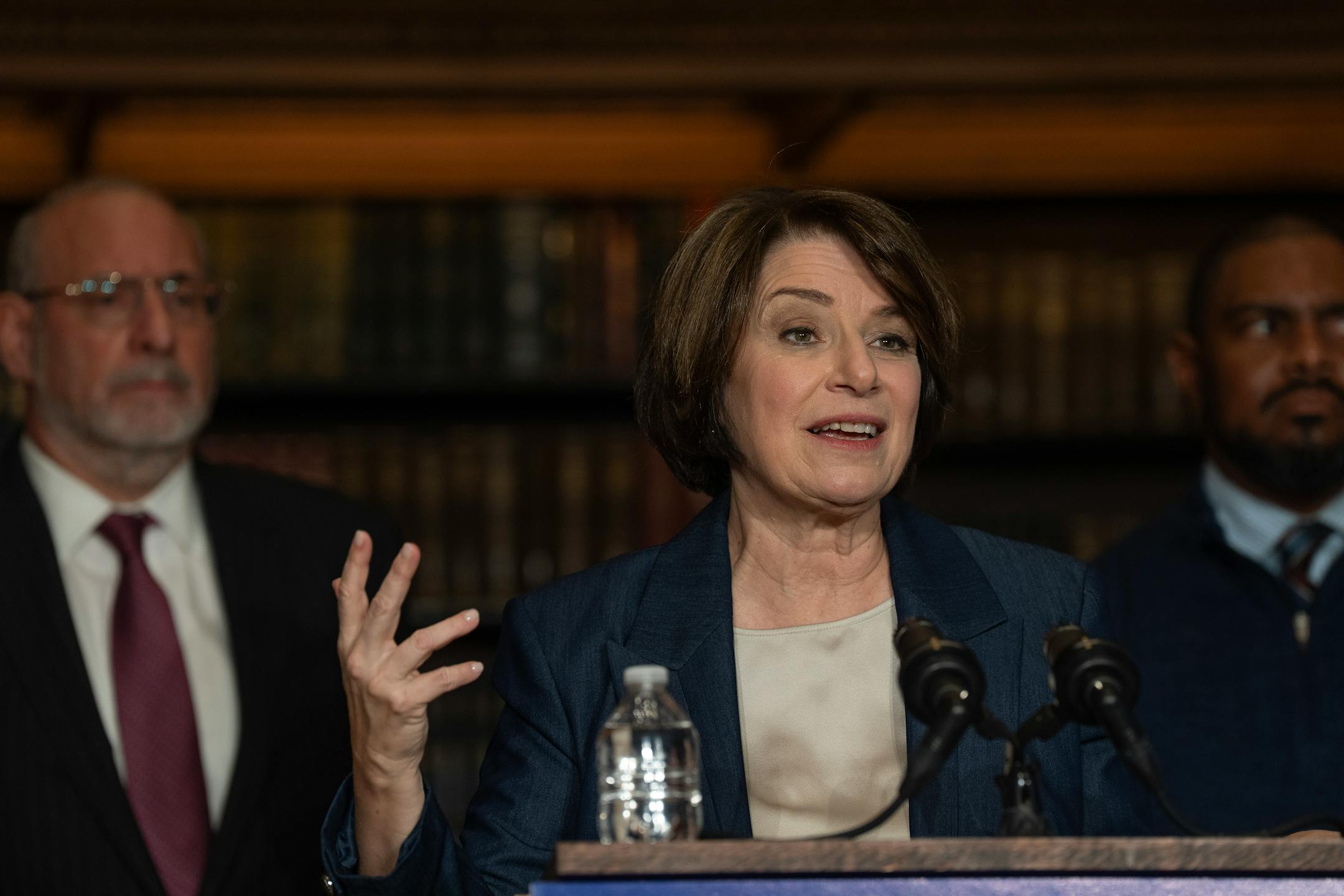 Amy Klobuchar meets a Democratic Party that’s in no mood for caution