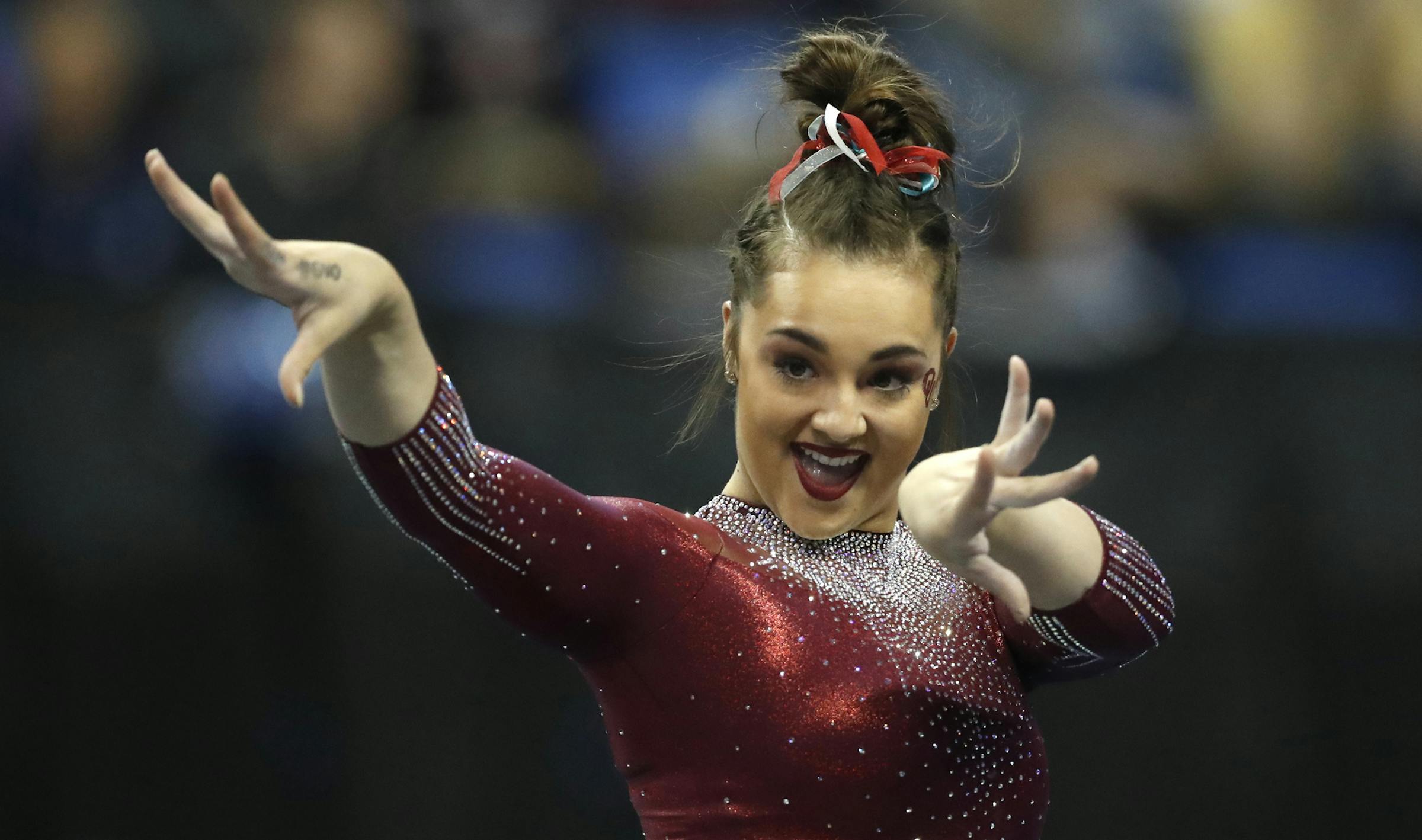 Maggie Nichols looks back on her college gymnastics career and smiles