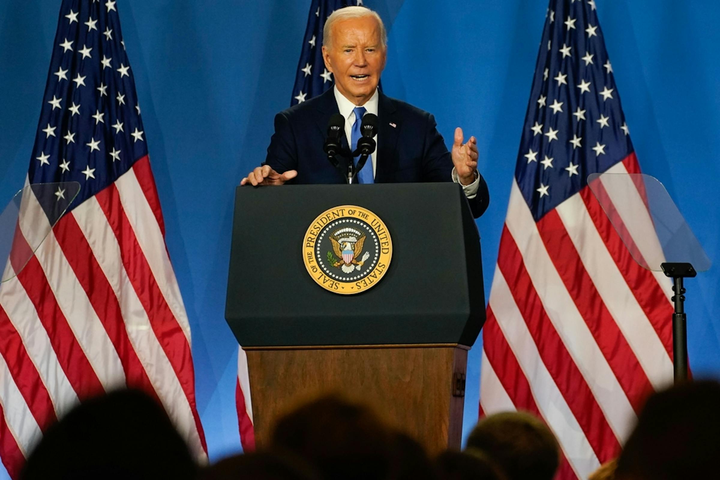 Key takeaways from Biden's news conference: Insistence on staying in ...