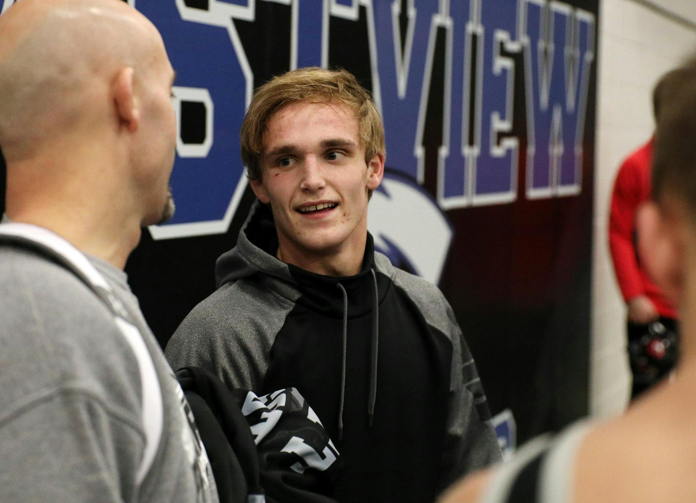 Scott West wrestling captains eye first team state title