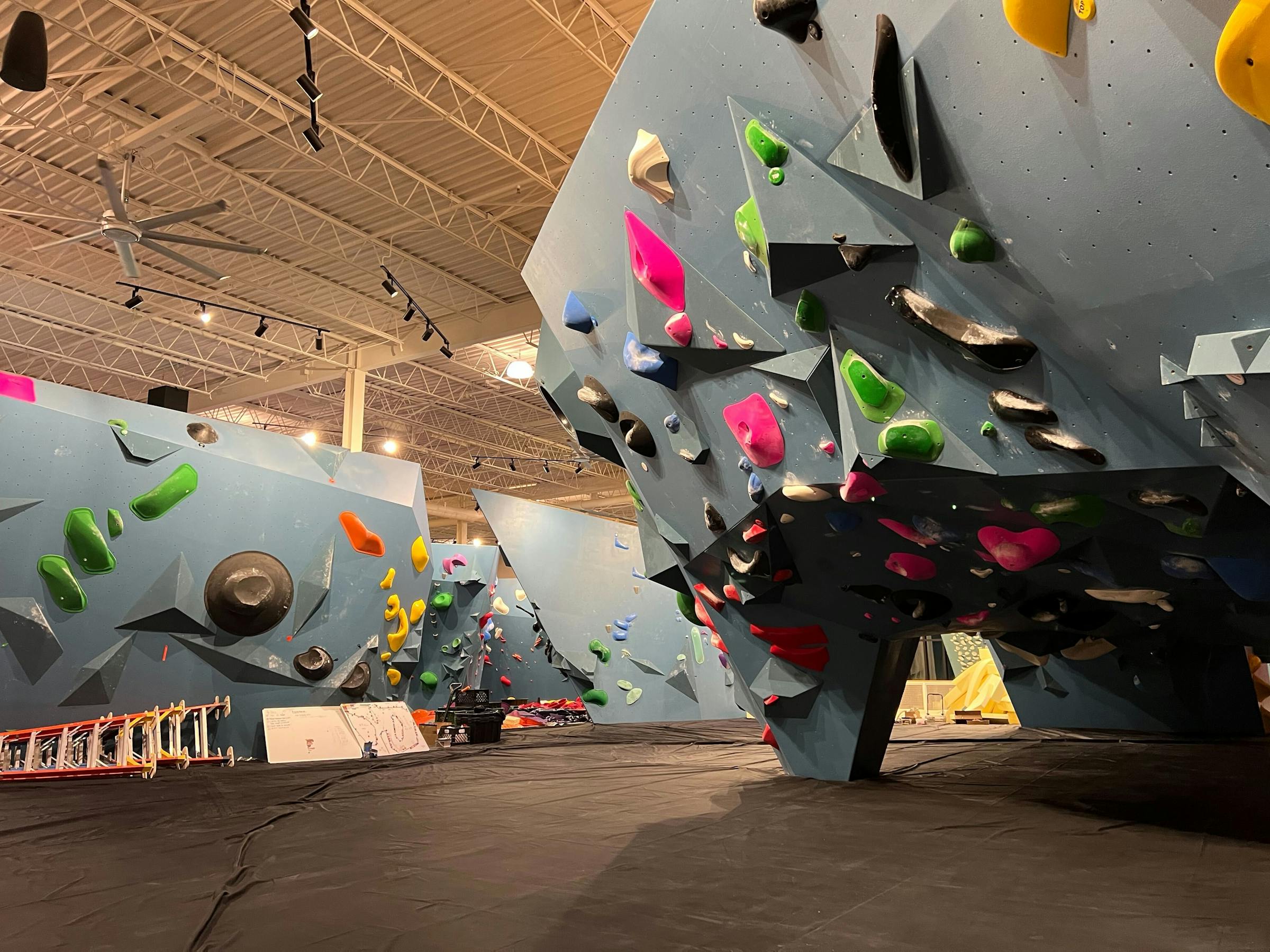 New St. Paul climbing gym, with steep indoor bouldering terrain ...