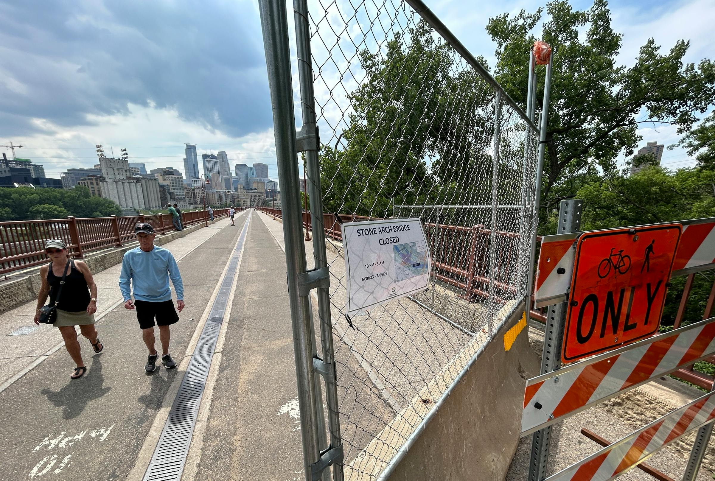 Stone Arch Bridge visitors divided over July 4th weekend night closures