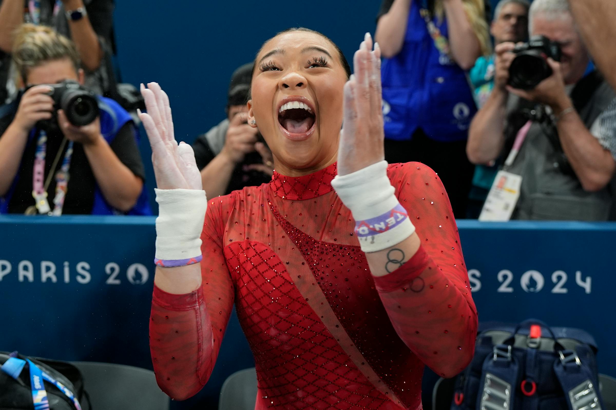 St. Paul gymnast Suni Lee wins bronze medal in uneven bars at Paris ...