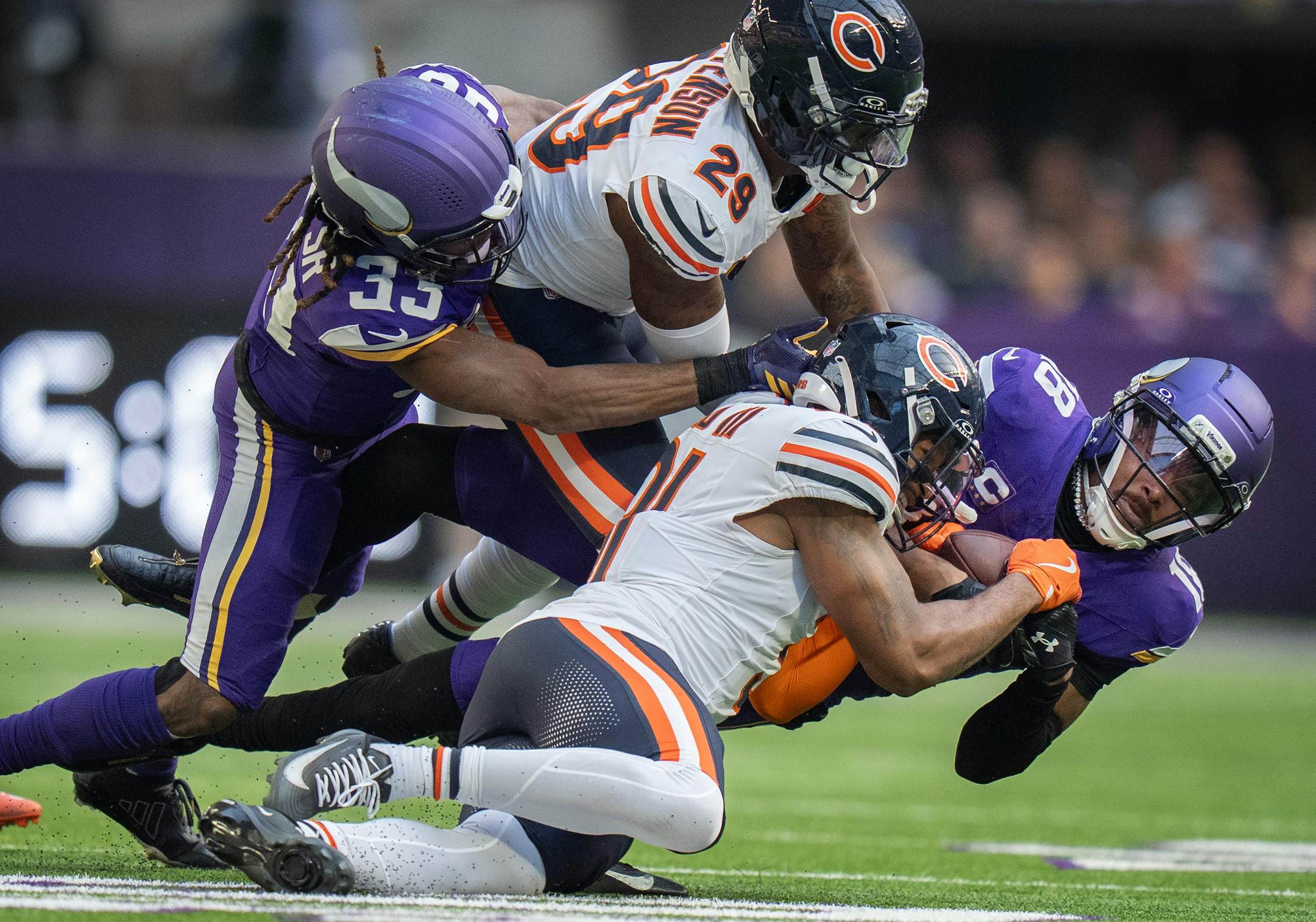 Vikings lose to the Bears 19-17 on last-second field goal