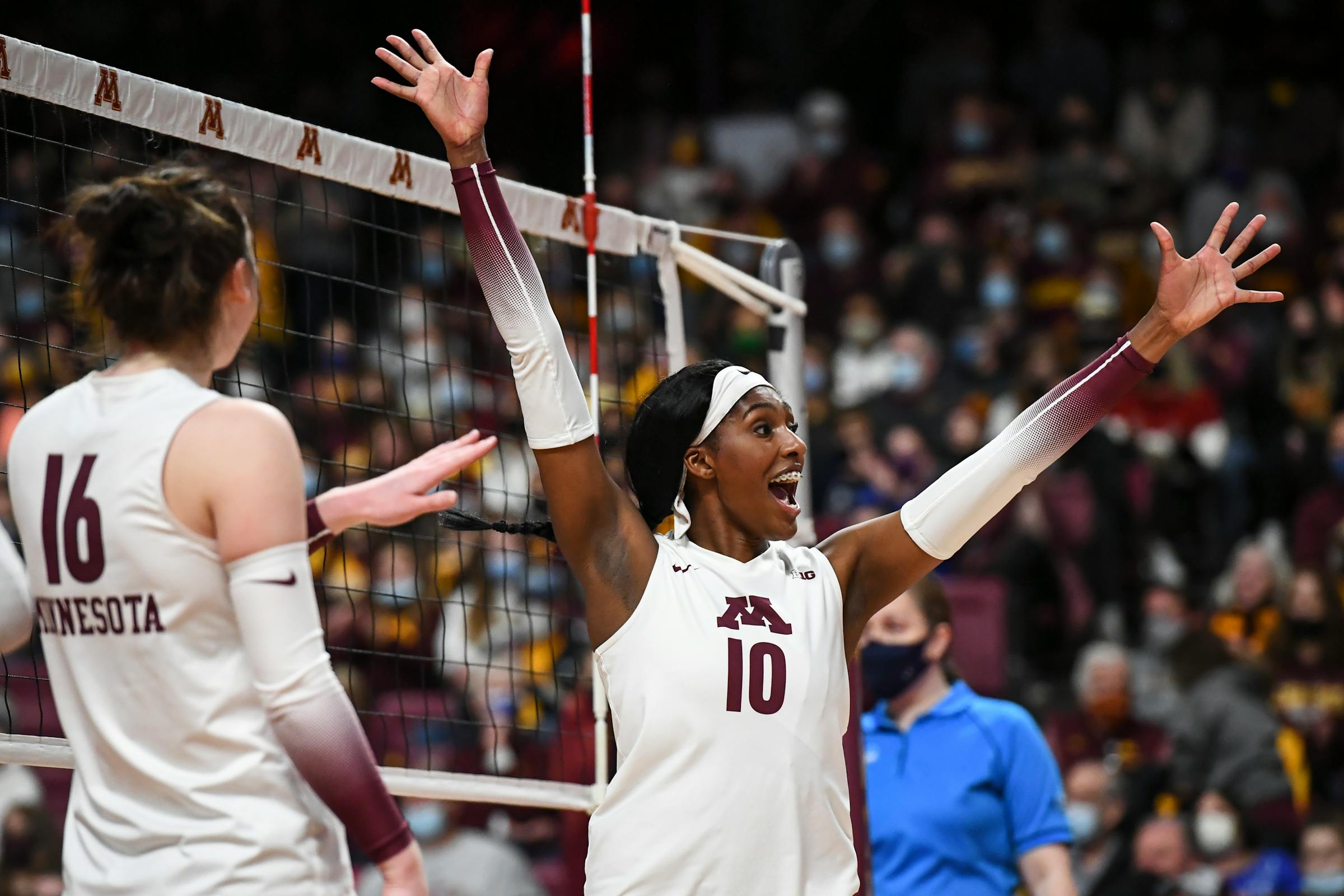 Gophers volleyball All-America Stephanie Samedy shows all the tools in ...