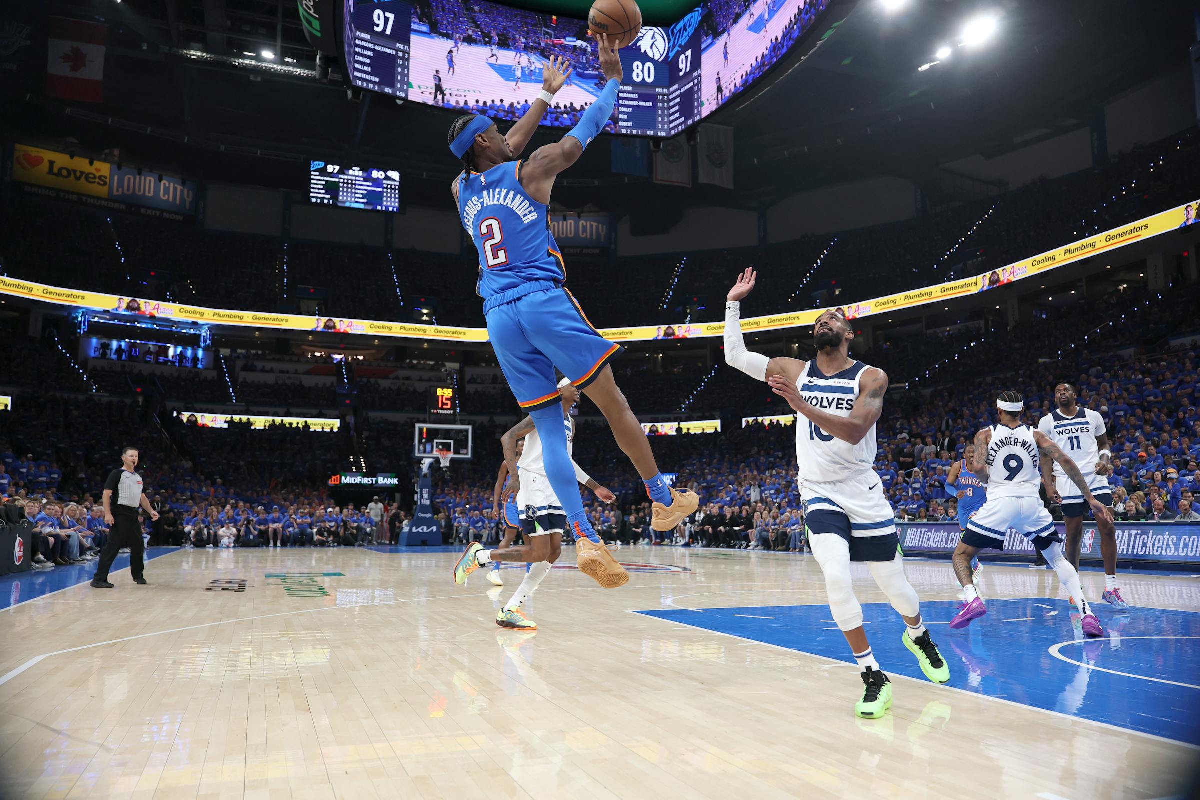 Timberwolves lose Game 2 118-103 to Thunder of Western Conference finals
