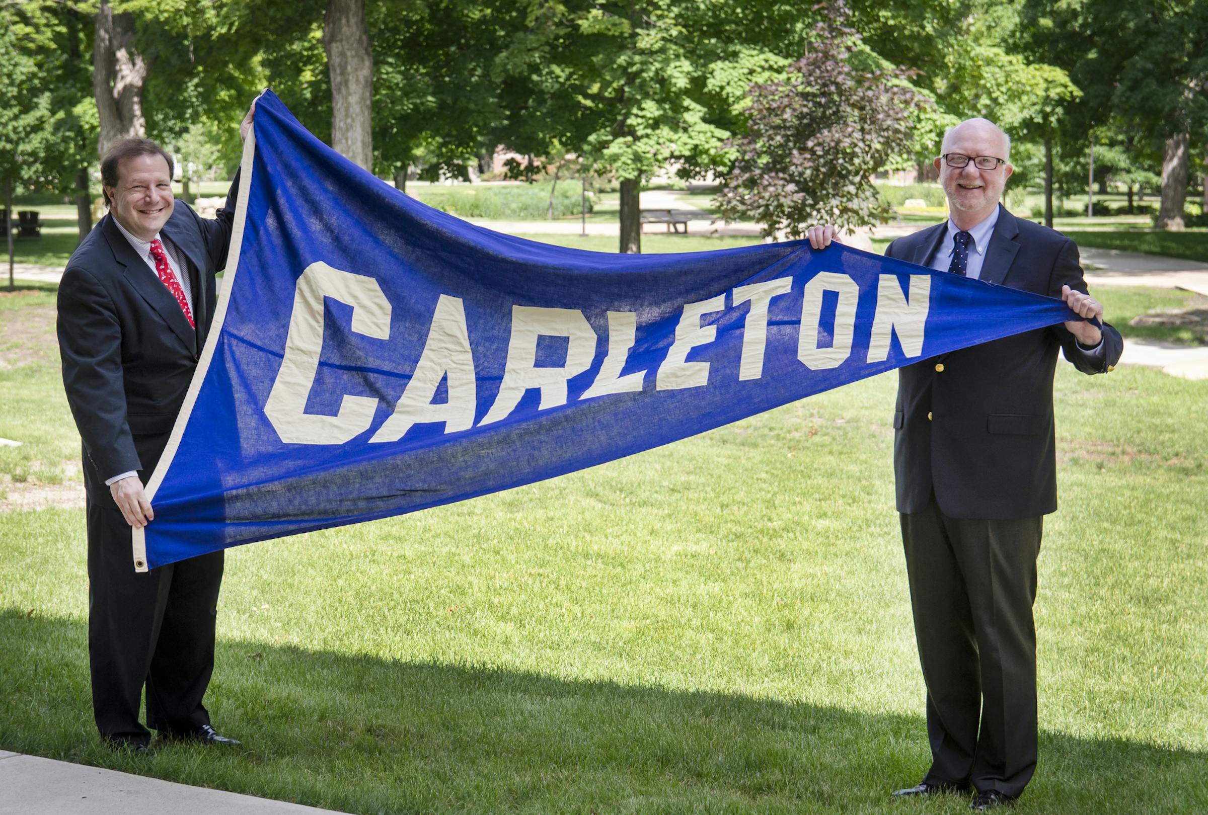 After 50 years, pilfered Carleton pennant finds its way home