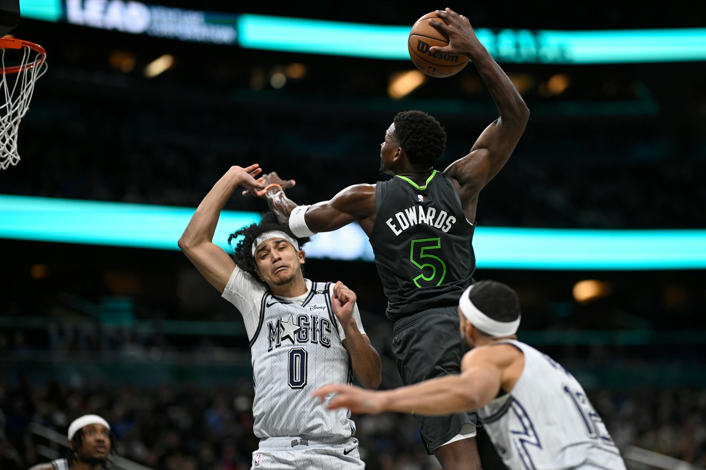 Wolves pull away from Orlando, inspired by Anthony Edwards