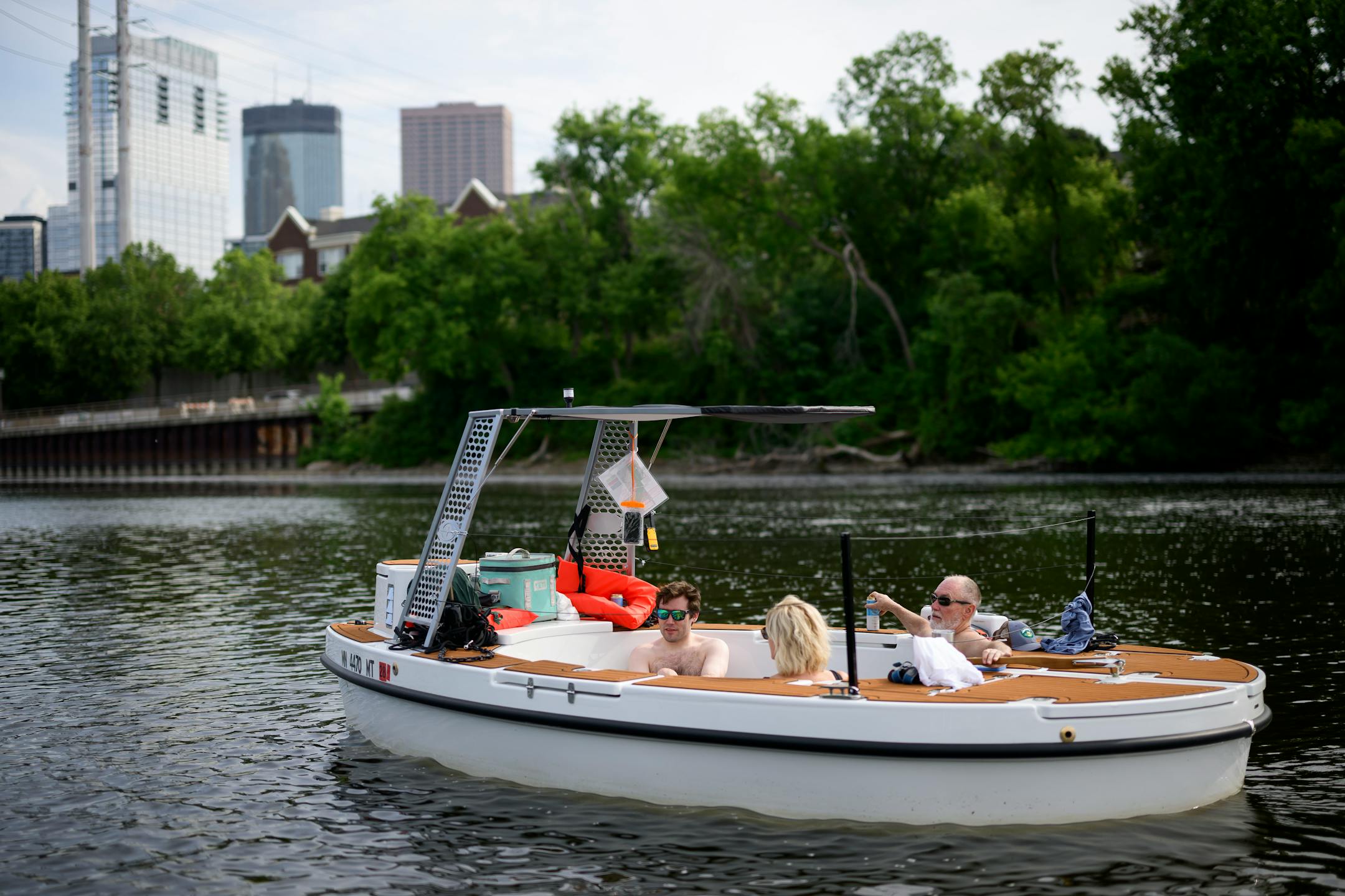Minnesota Hot Tub Boats launches on Mississippi River