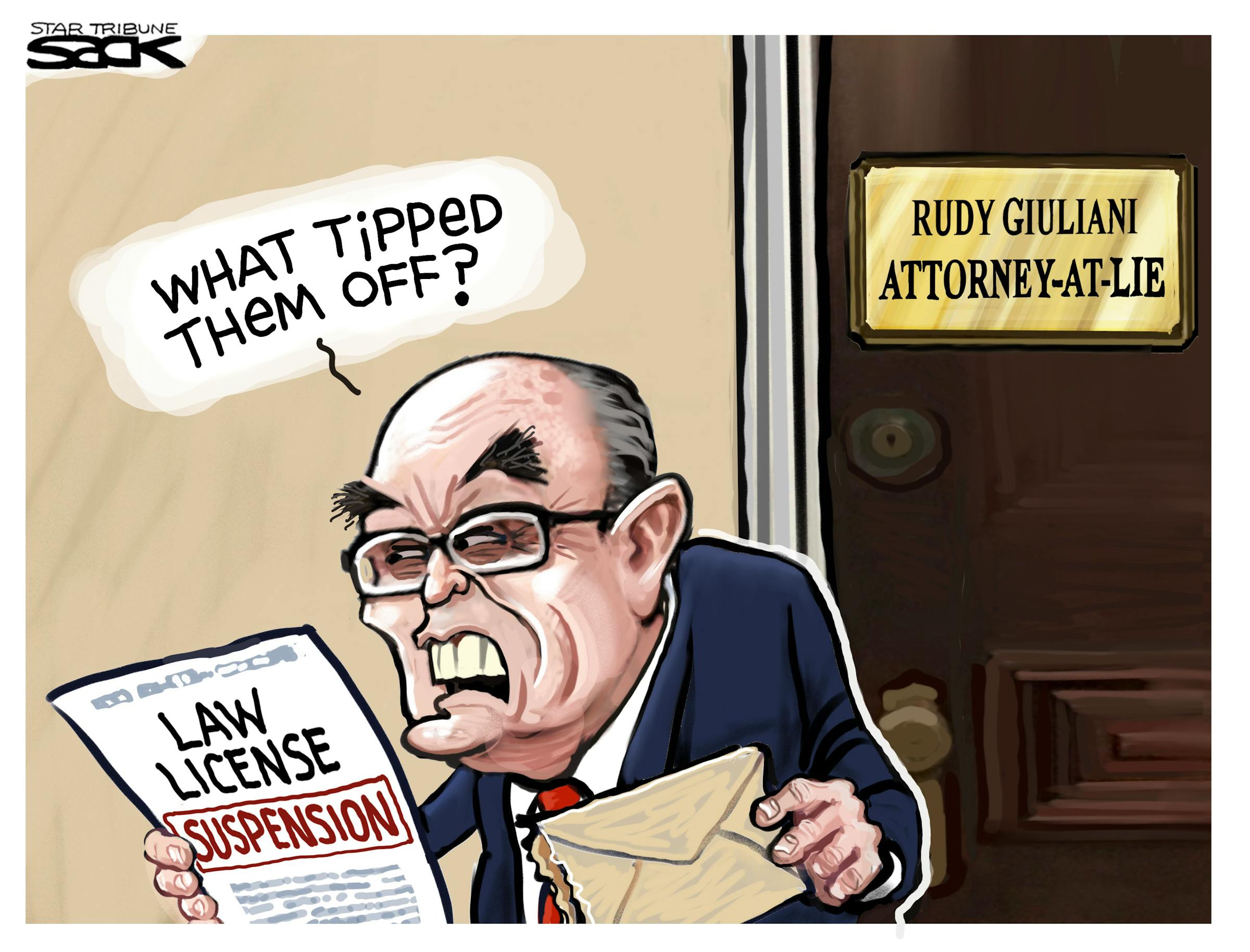 Sack cartoon: Rudy Giuliani