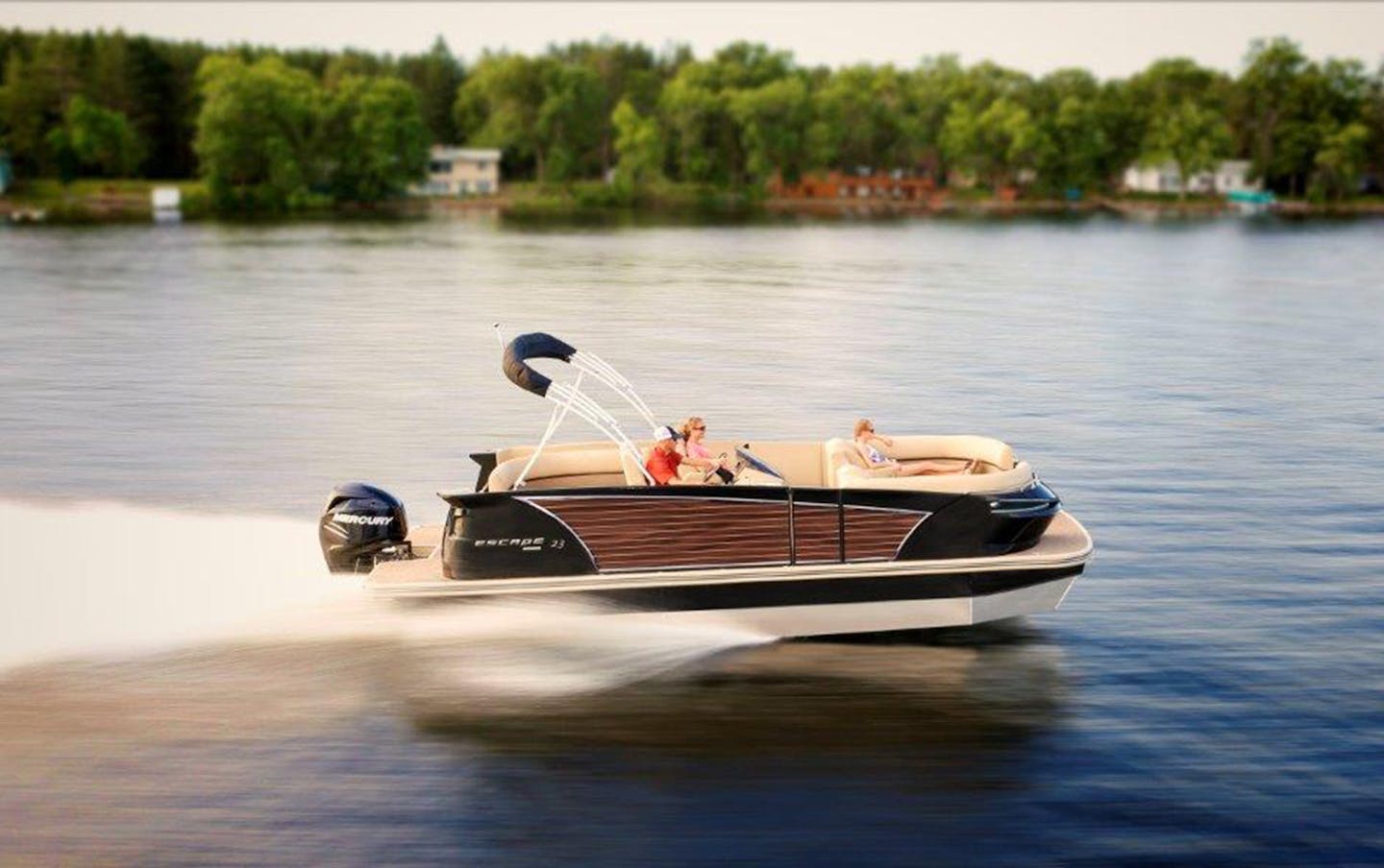 Larson Boat debuts a pontoon with style