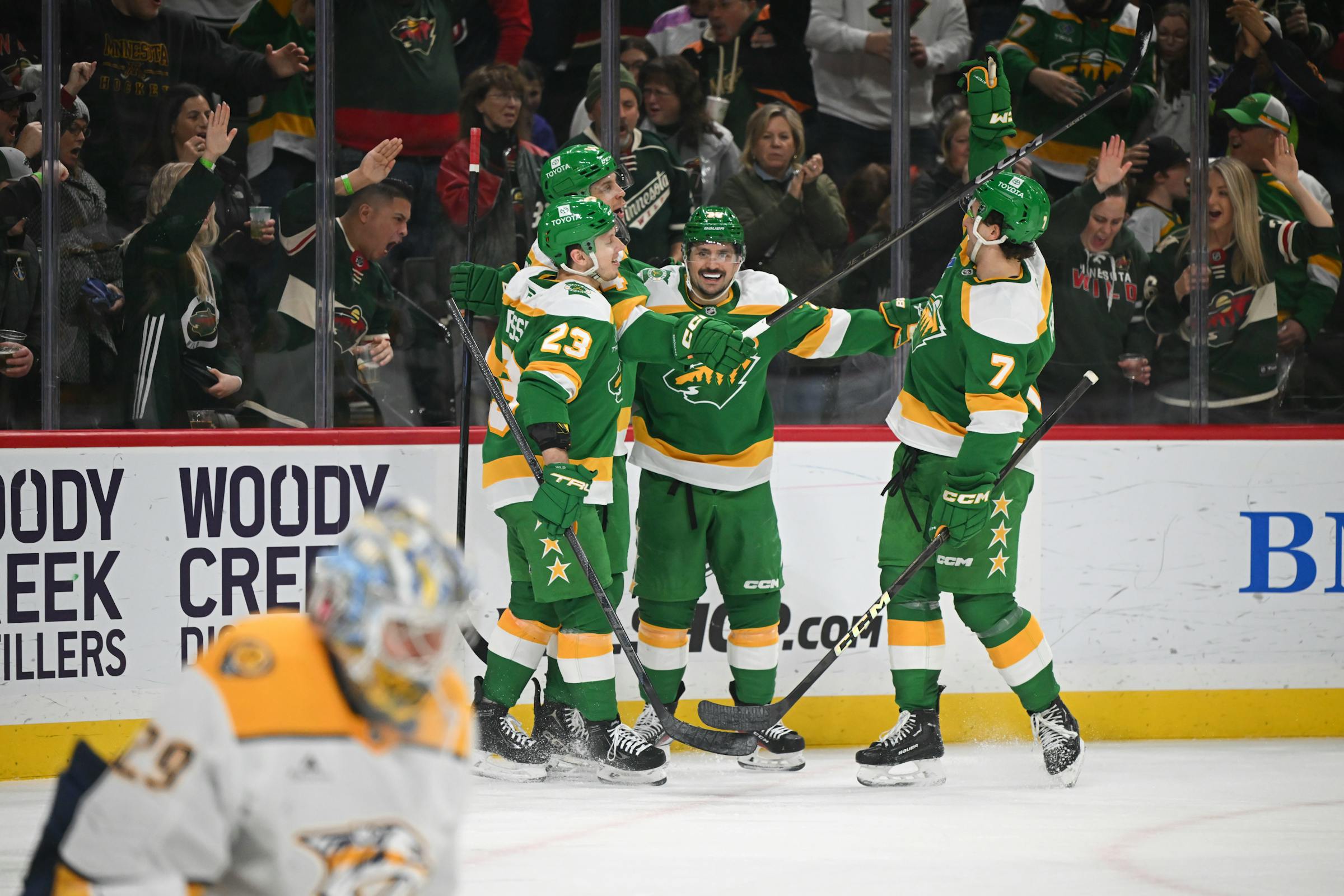 Wild rally for 5-3 win over Nashville after Jared Spurgeon exits with ...