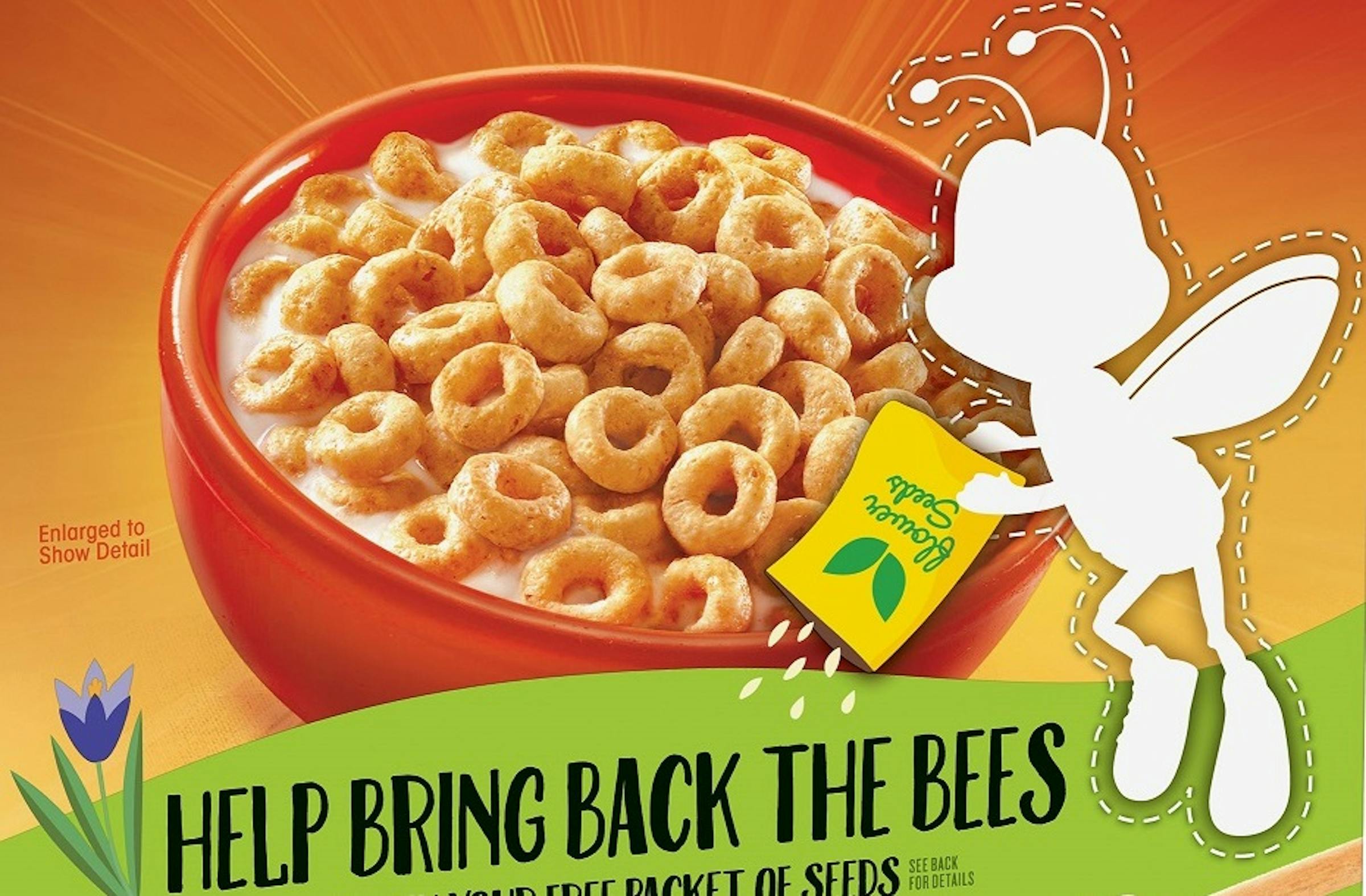 Bee missing from Honey Nut Cheerios box to raise pollinator awareness