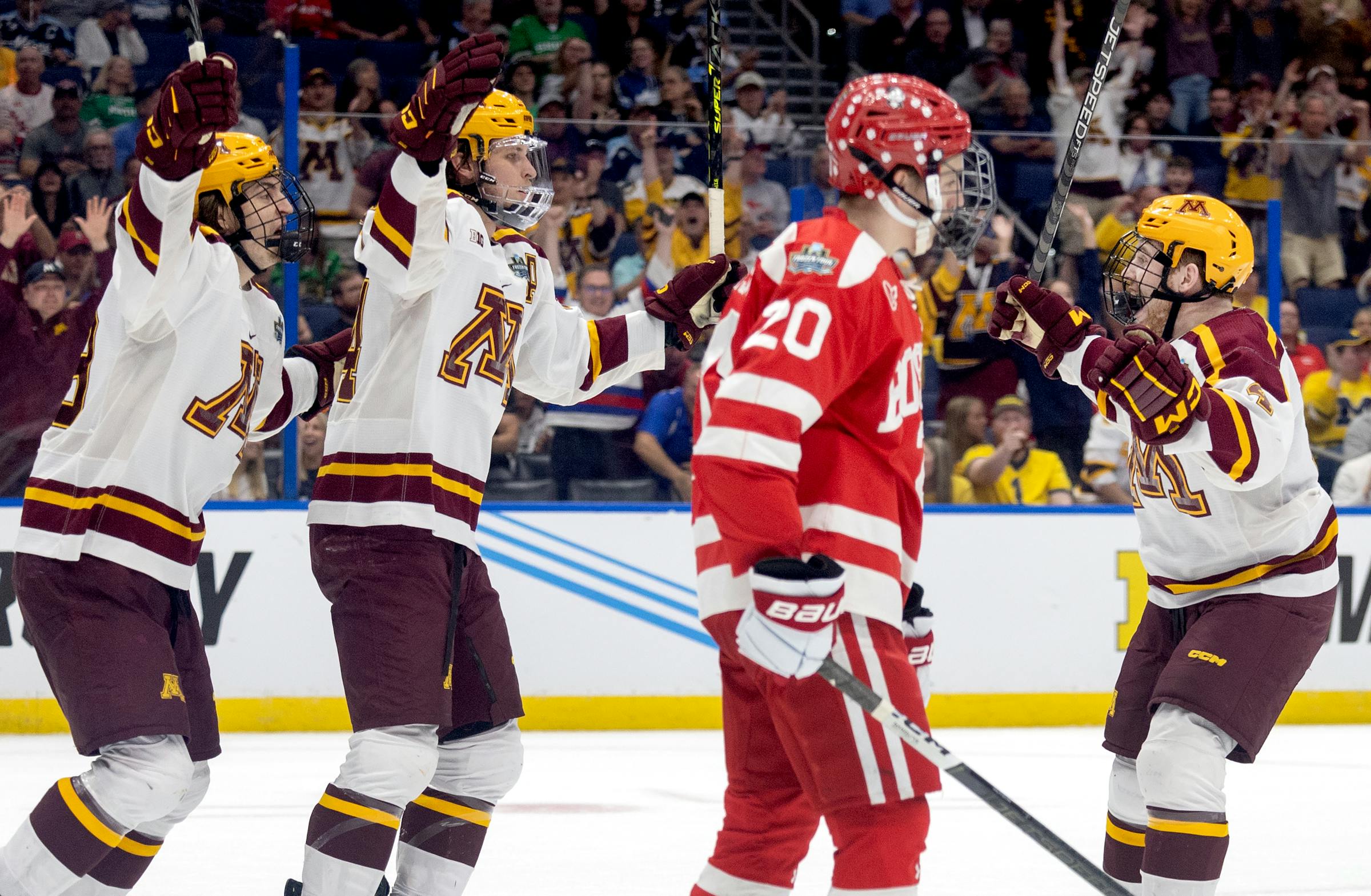Gophers defenseman Mike Koster to miss hockey opener with knee injury