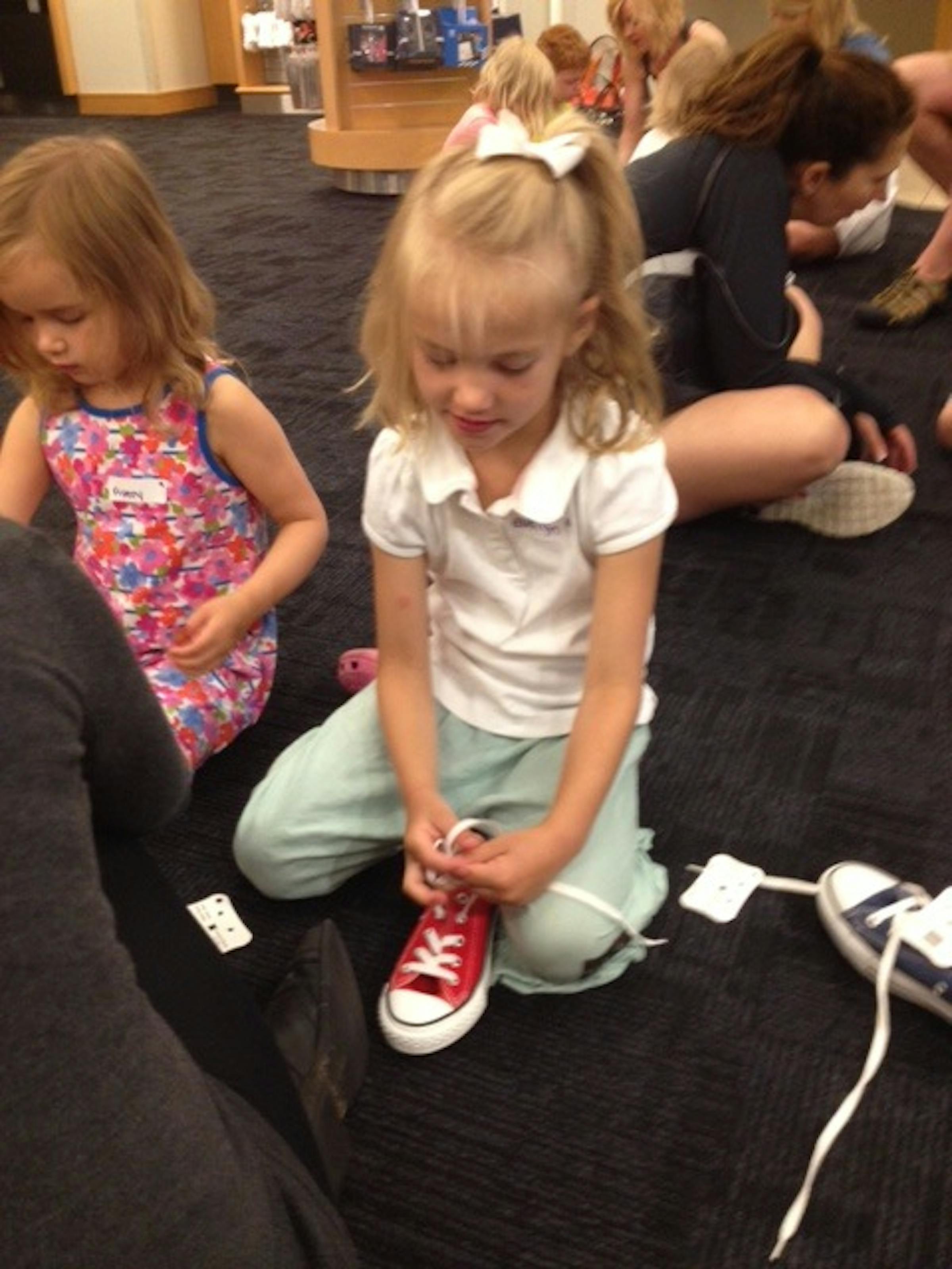 Free Shoe Tying Class at Nordstrom