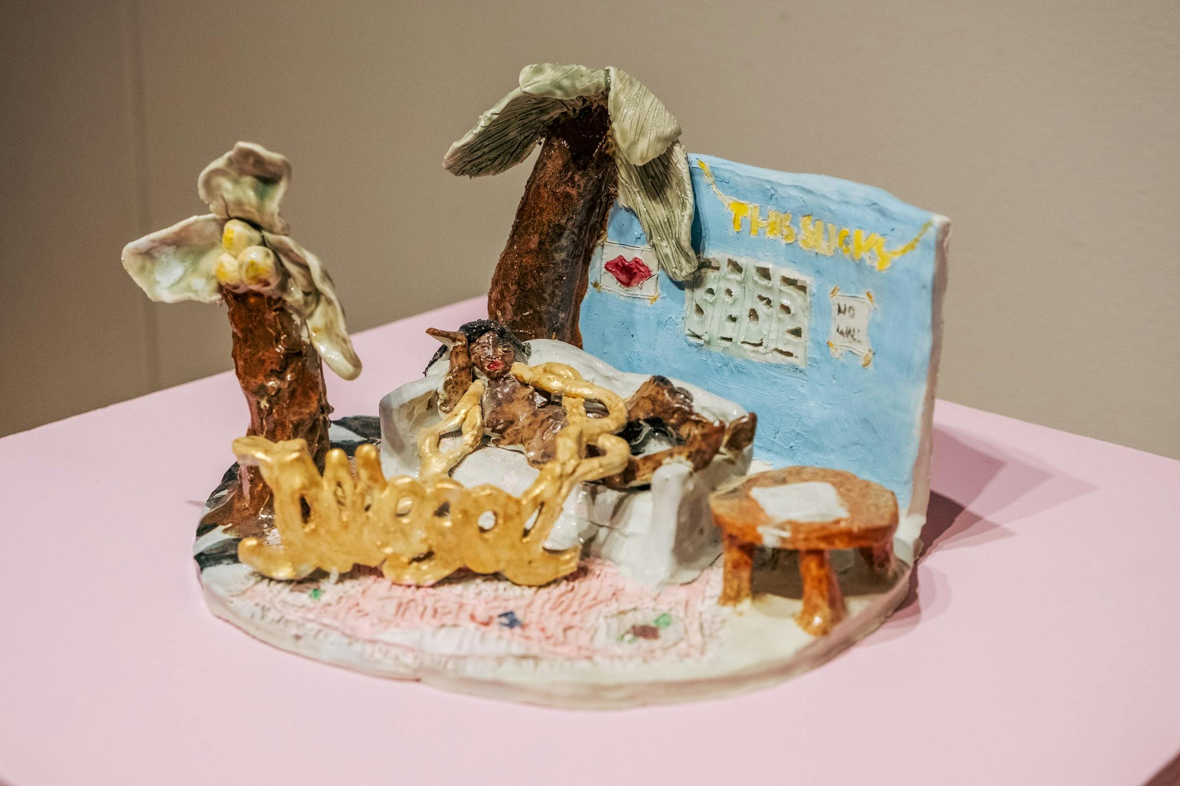 Pink and gold become colors of liberation in an art show at St. Olaf ...