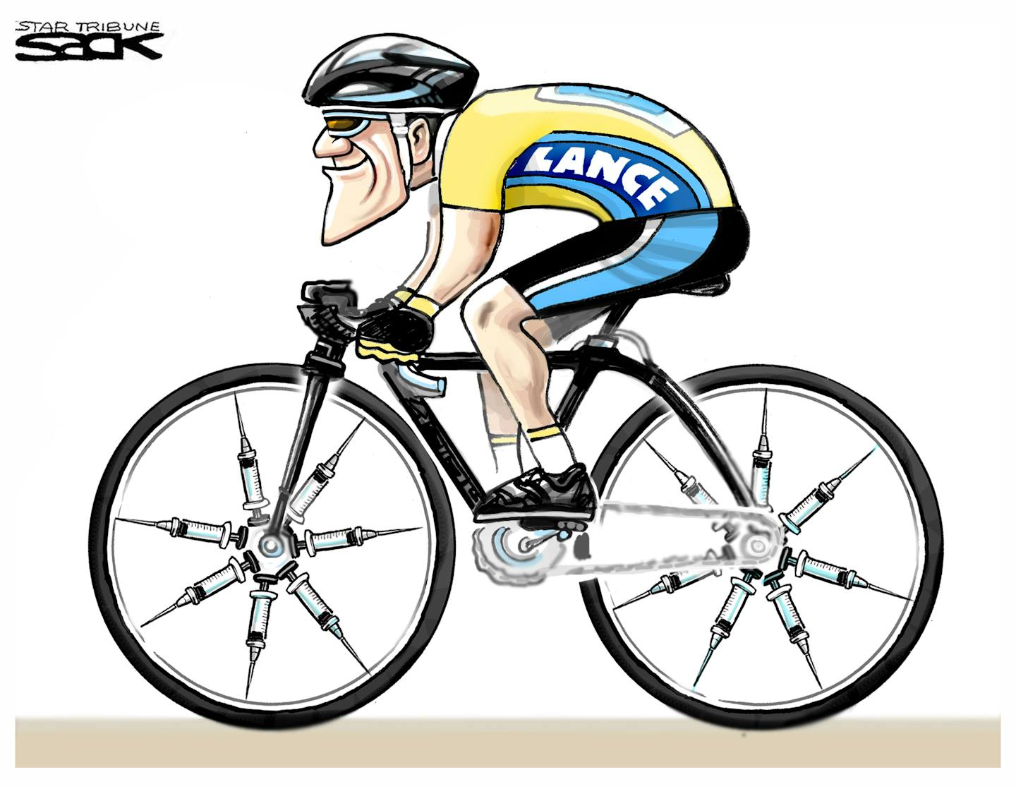 Steve Sack cartoon: Lance Armstrong