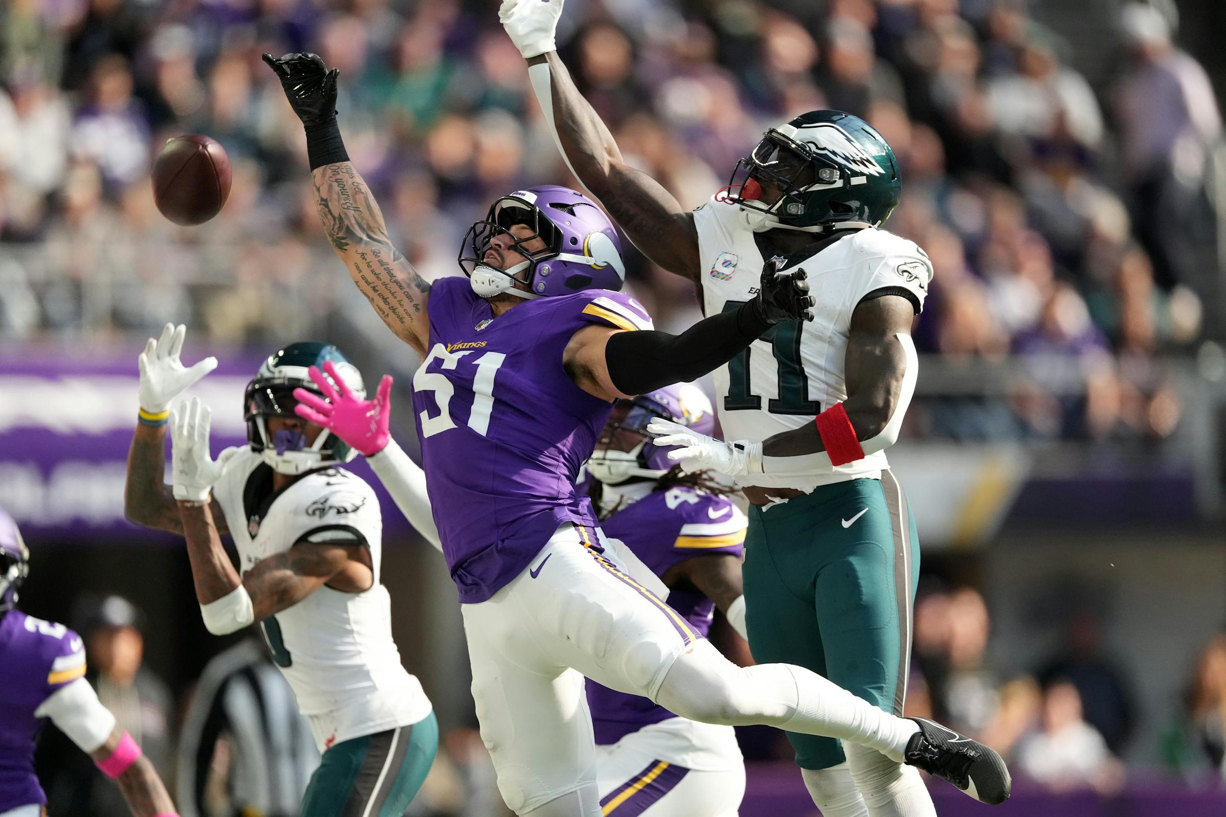 Blake Cashman returns for Vikings; Ivan Pace Jr. benched