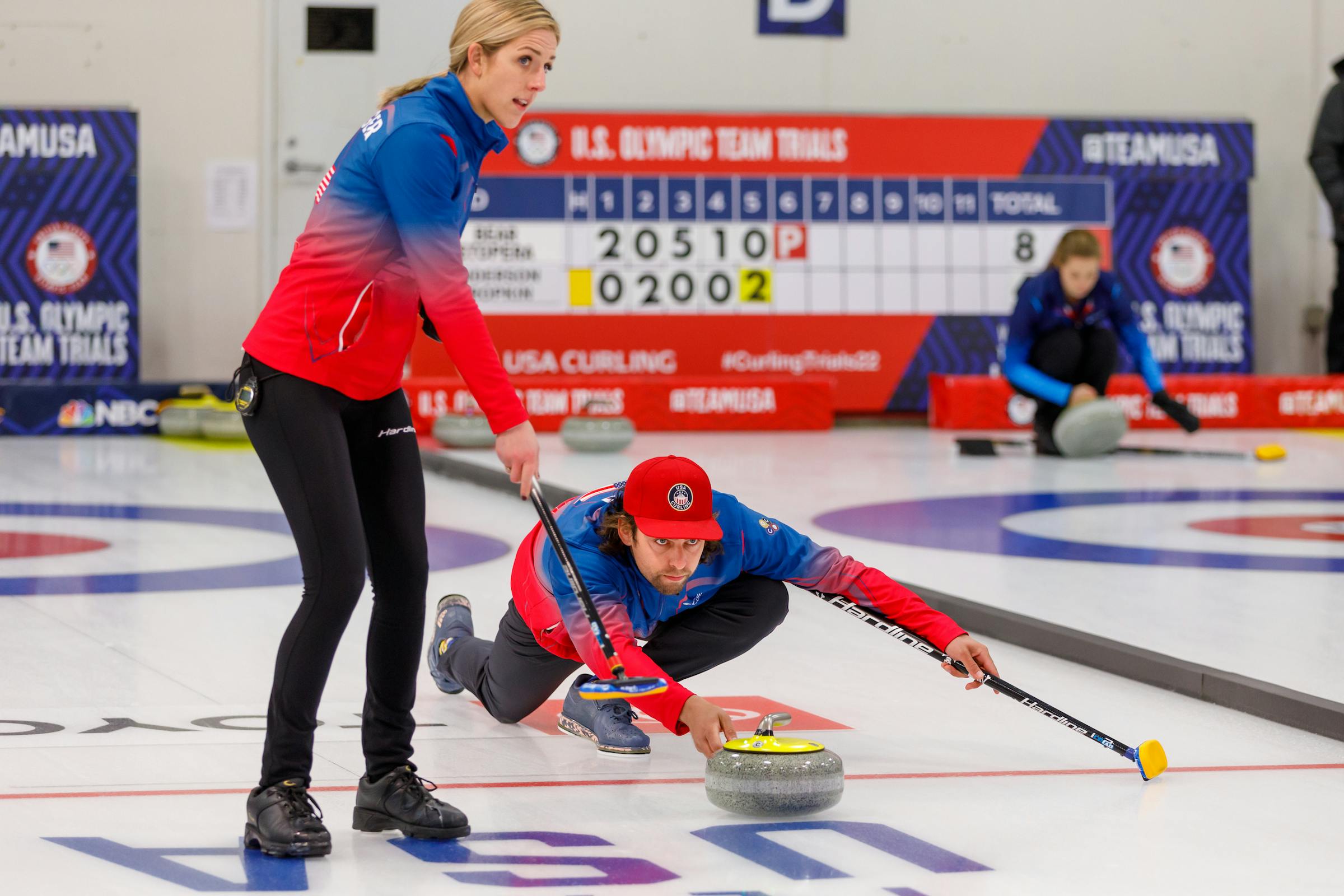 Persinger, Plys keep rolling at Olympic trials for mixed doubles curling
