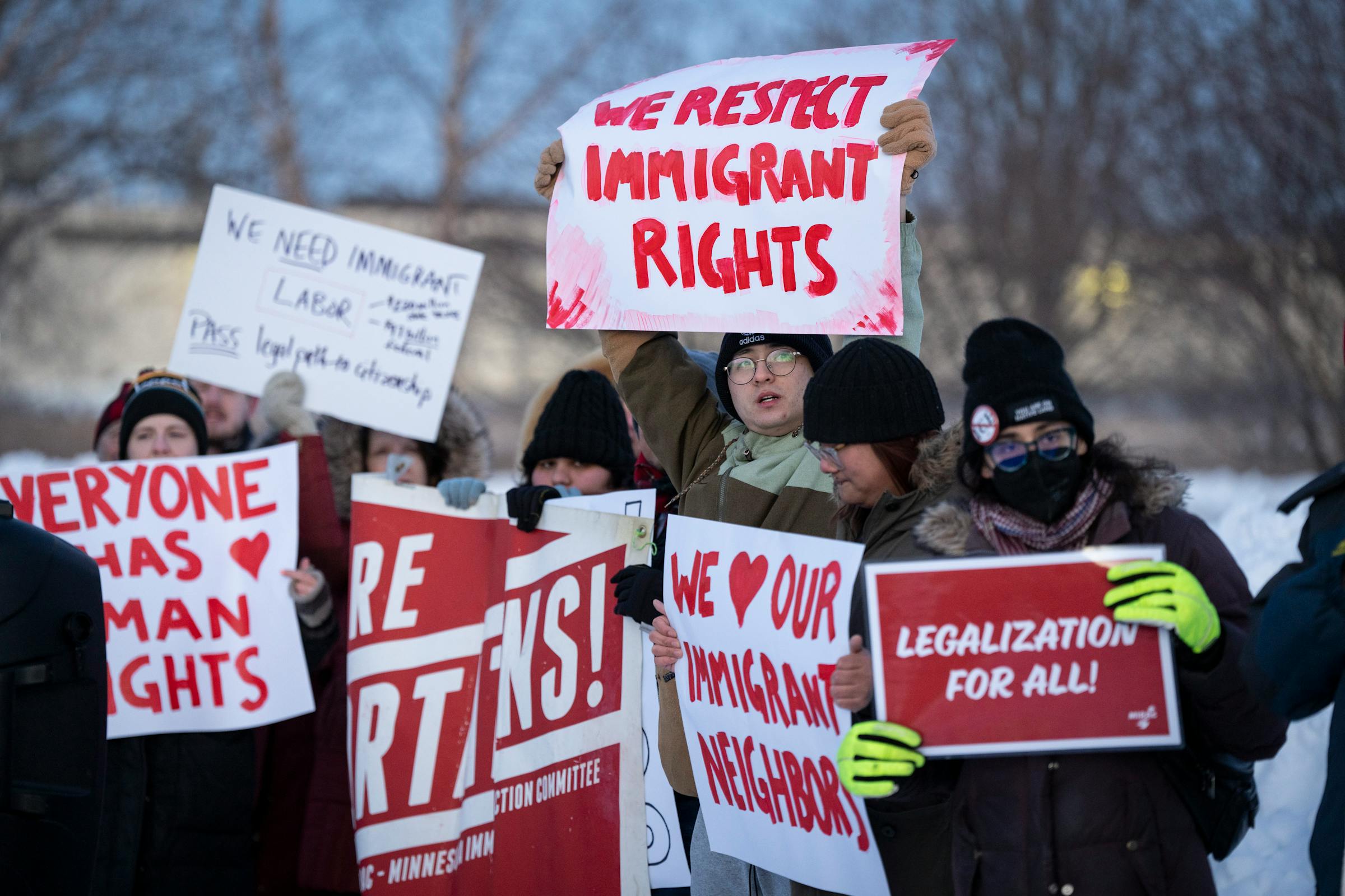 Protesters decry ICE raid at St. Louis Park plant: ‘Our people are ...