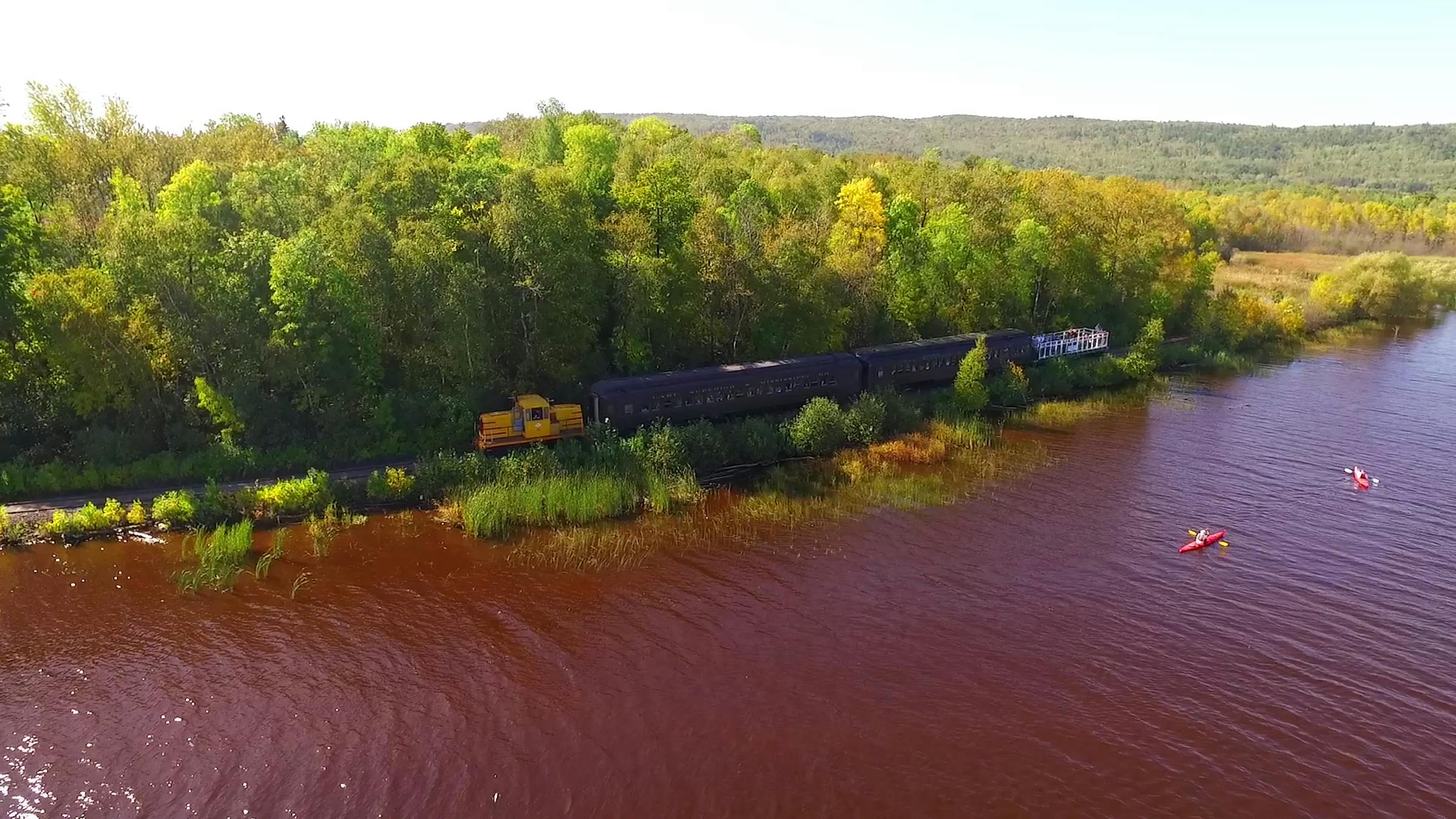 In Duluth, you can take a vintage train up the St. Louis River, then ...