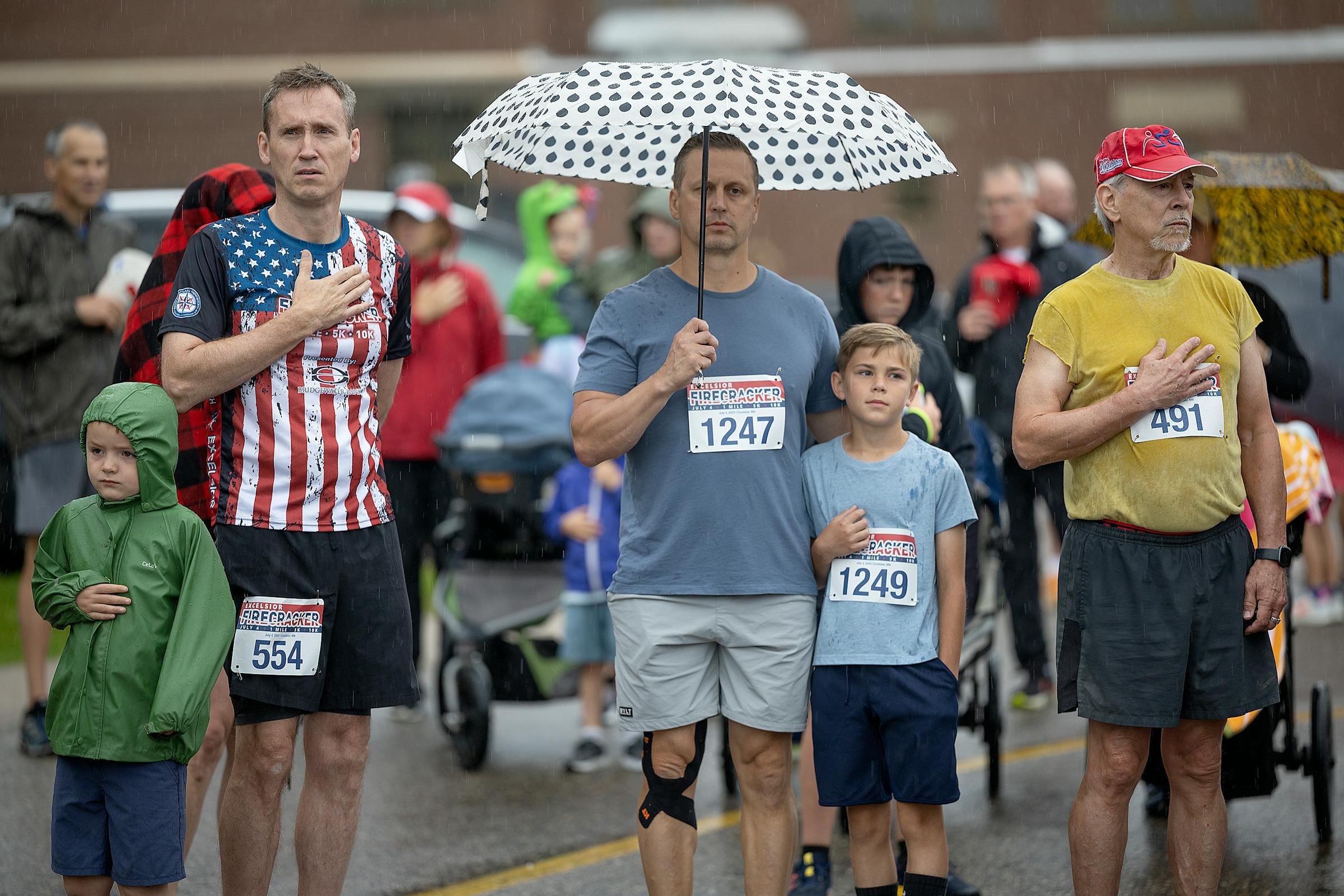 Independence Day celebrations get off to a wet and dreary start