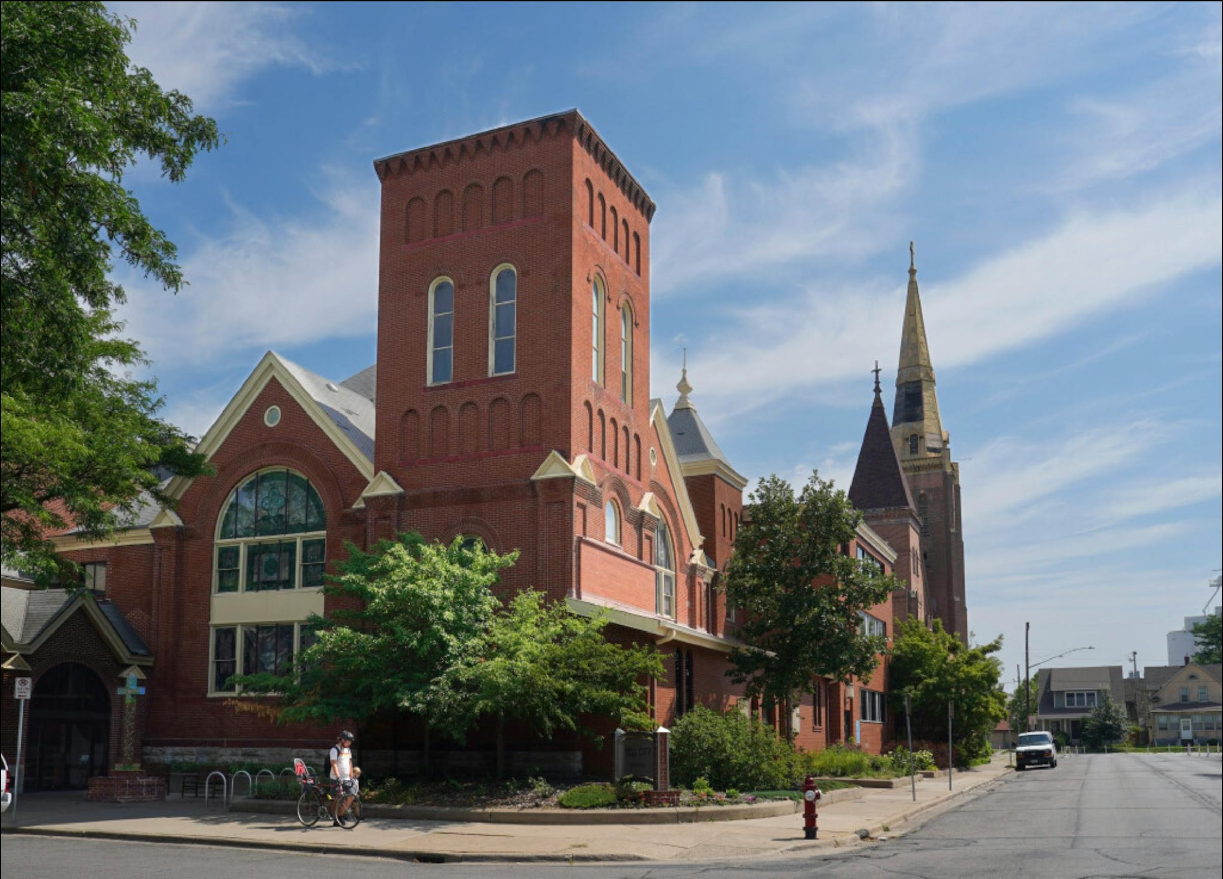 A Minneapolis block may hold a world record for churches